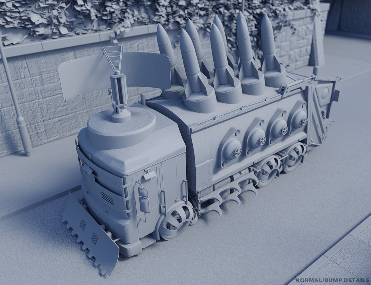 Apocalyptic Bin Lorry Add On | Daz 3D