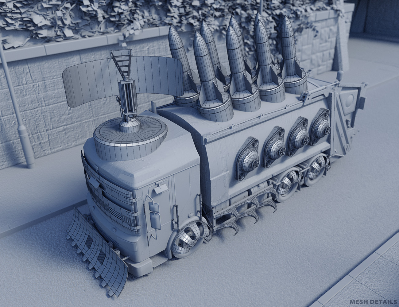 Apocalyptic Bin Lorry Add On | Daz 3D