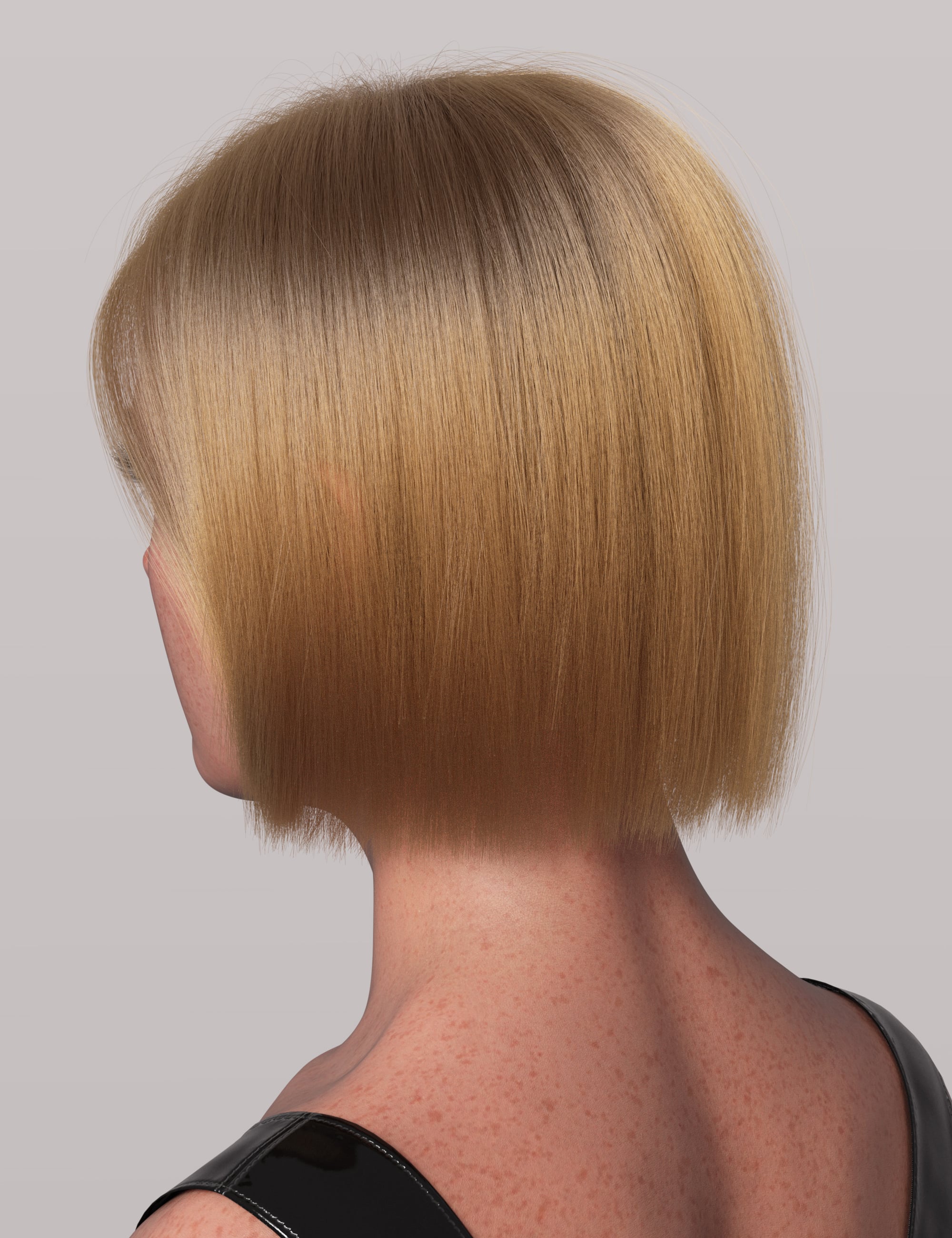 dForce Strand-Based Sleek Mid Part Bob Hair for Genesis 9 and 8 Female ...