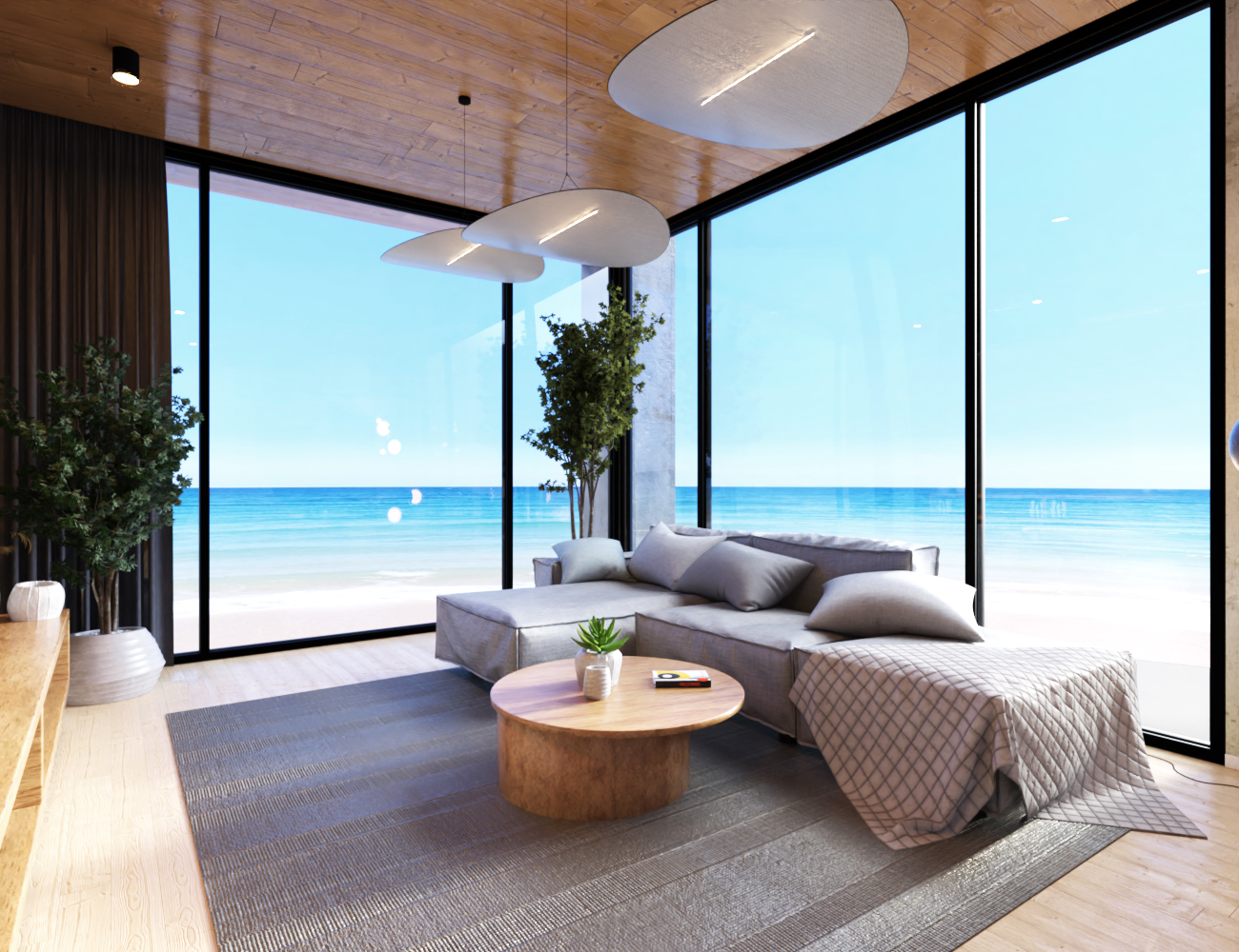 M8 Stylish Oceanside Living Room | Daz 3D