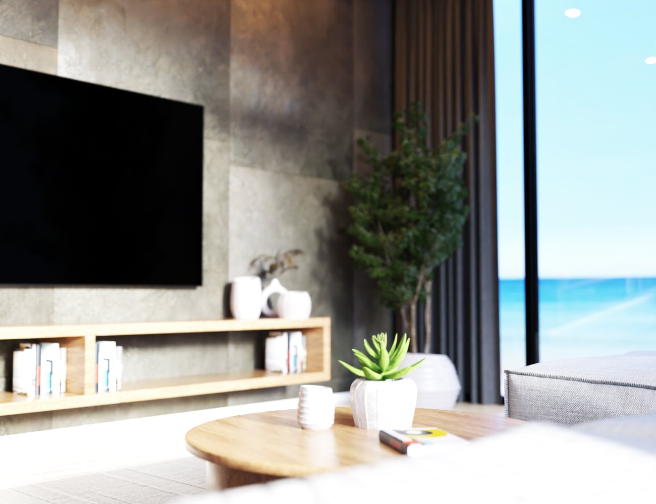 M8 Stylish Oceanside Living Room | Daz 3D