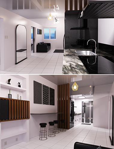 Modest Studio Apartment | Daz 3D