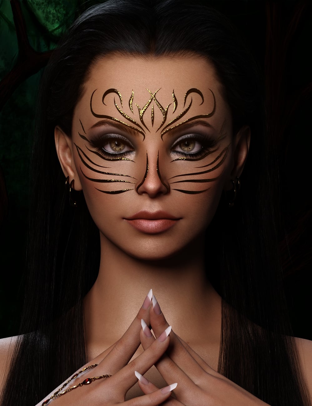 Painted Skin: Masks for Genesis 9 | Daz 3D
