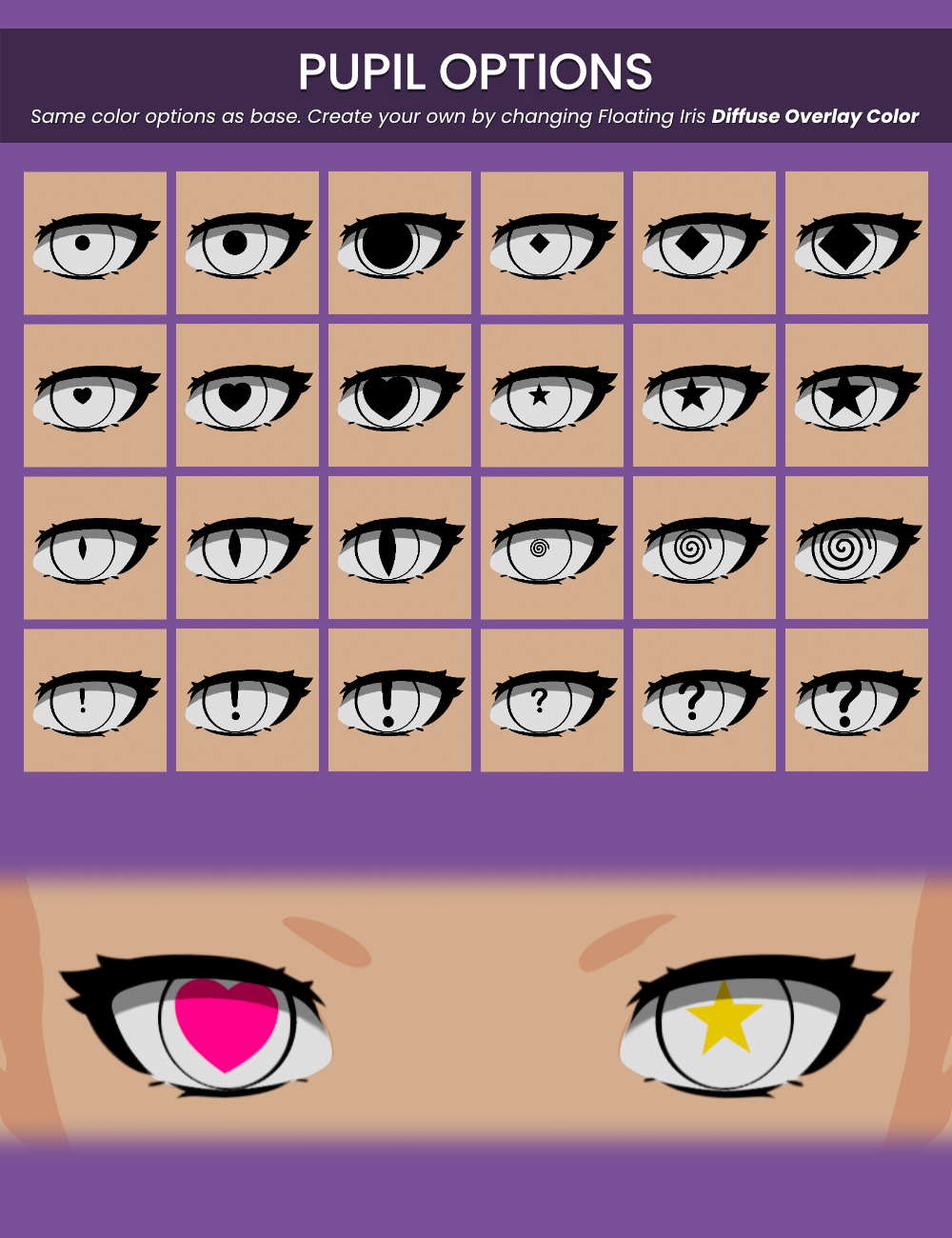 FilaToon Eyes for Genesis 9 Toon | Daz 3D
