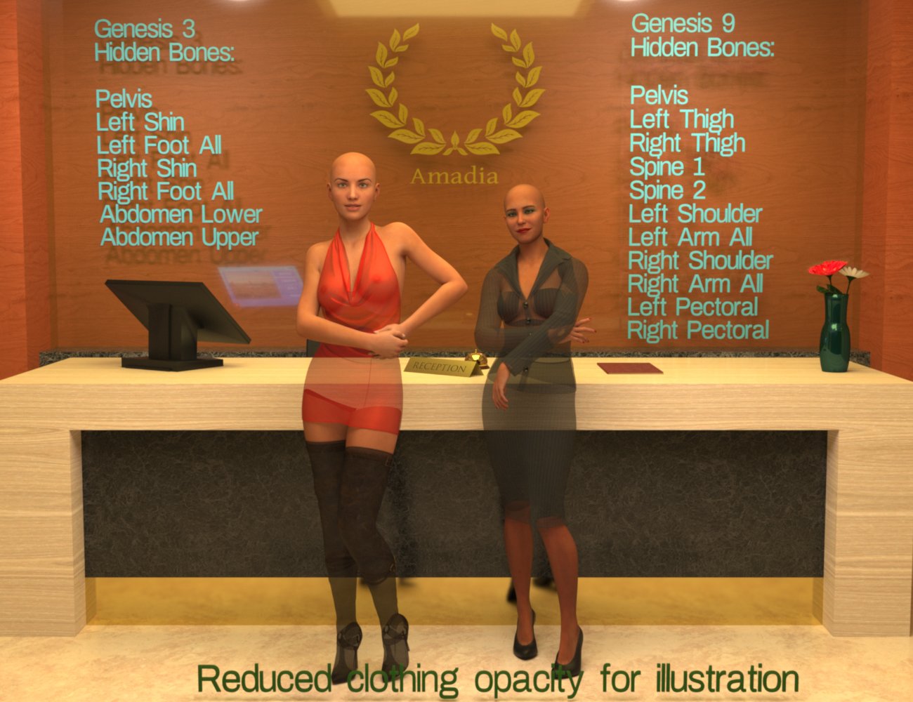 Bone Visibility | Daz 3D