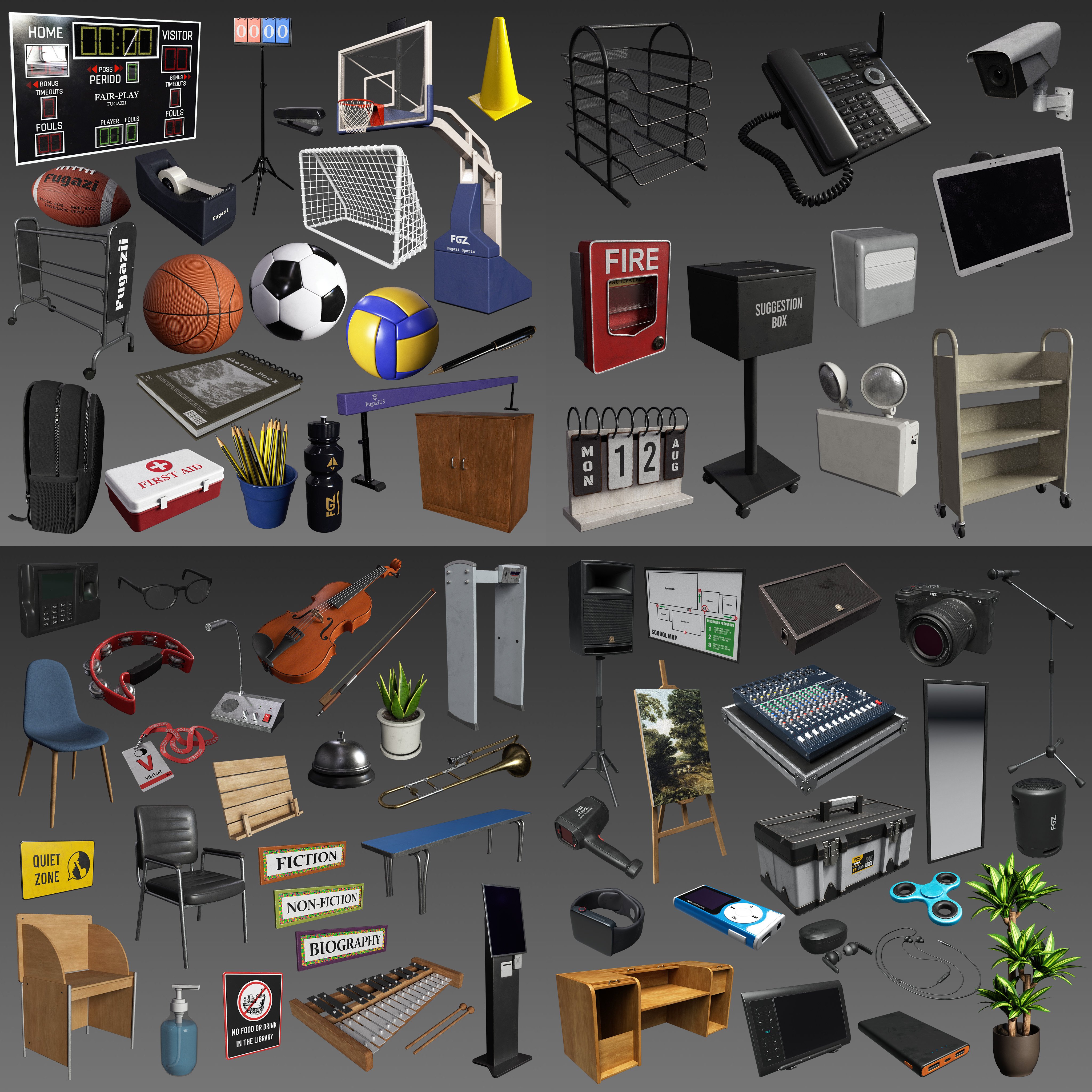 FG High School Bundle | Daz 3D