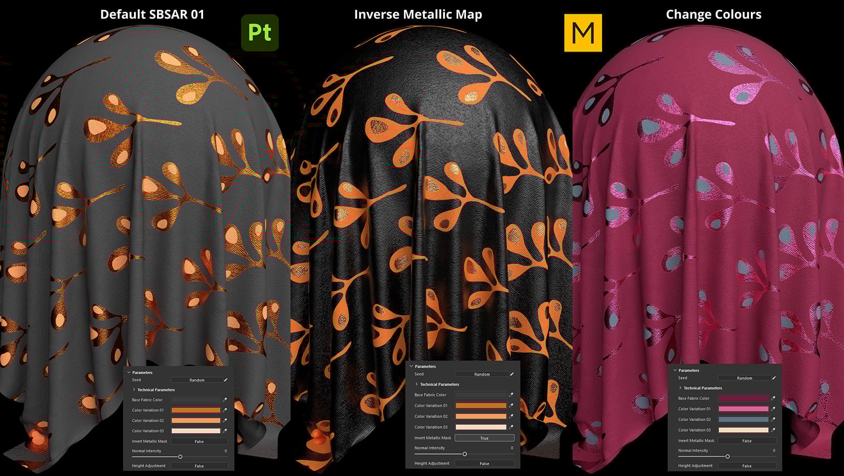 Patterned Jersey Cotton Fabric Substance Painter - MR | Daz 3D
