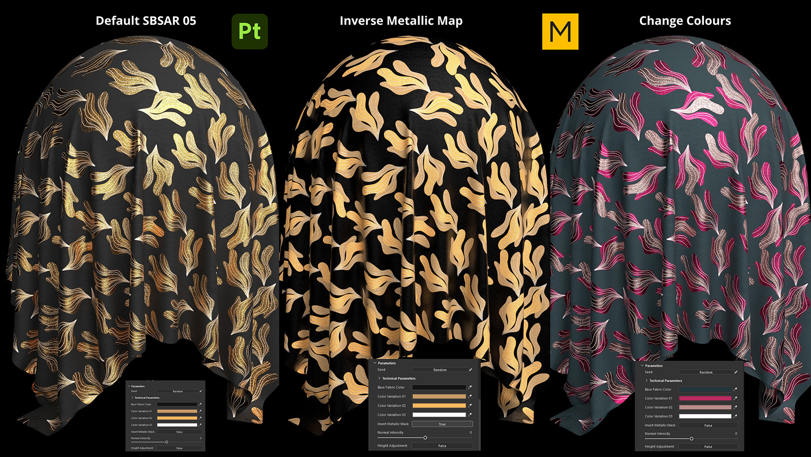 Patterned Jersey Cotton Fabric Substance Painter - MR | Daz 3D