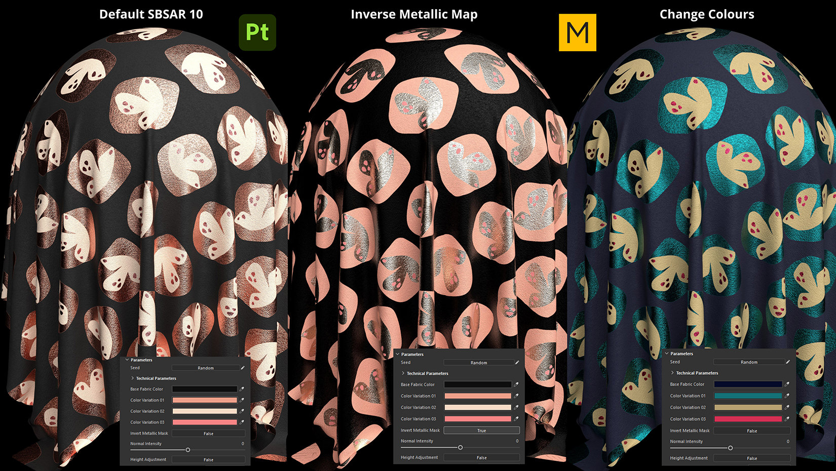 Patterned Jersey Cotton Fabric Substance Painter - MR | Daz 3D