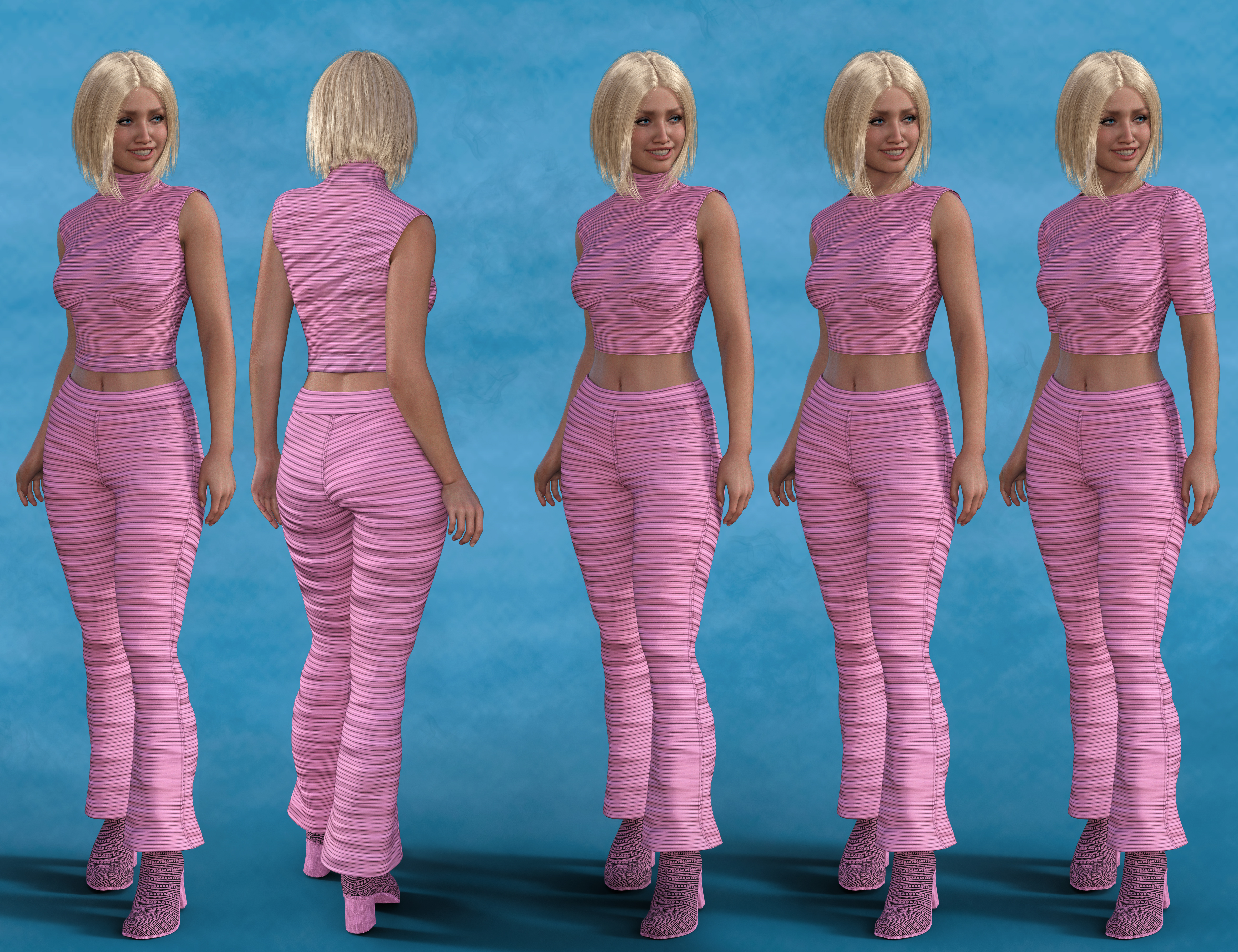 T-Pack Tight Sweater Outfit Texture Add-on | Daz 3D