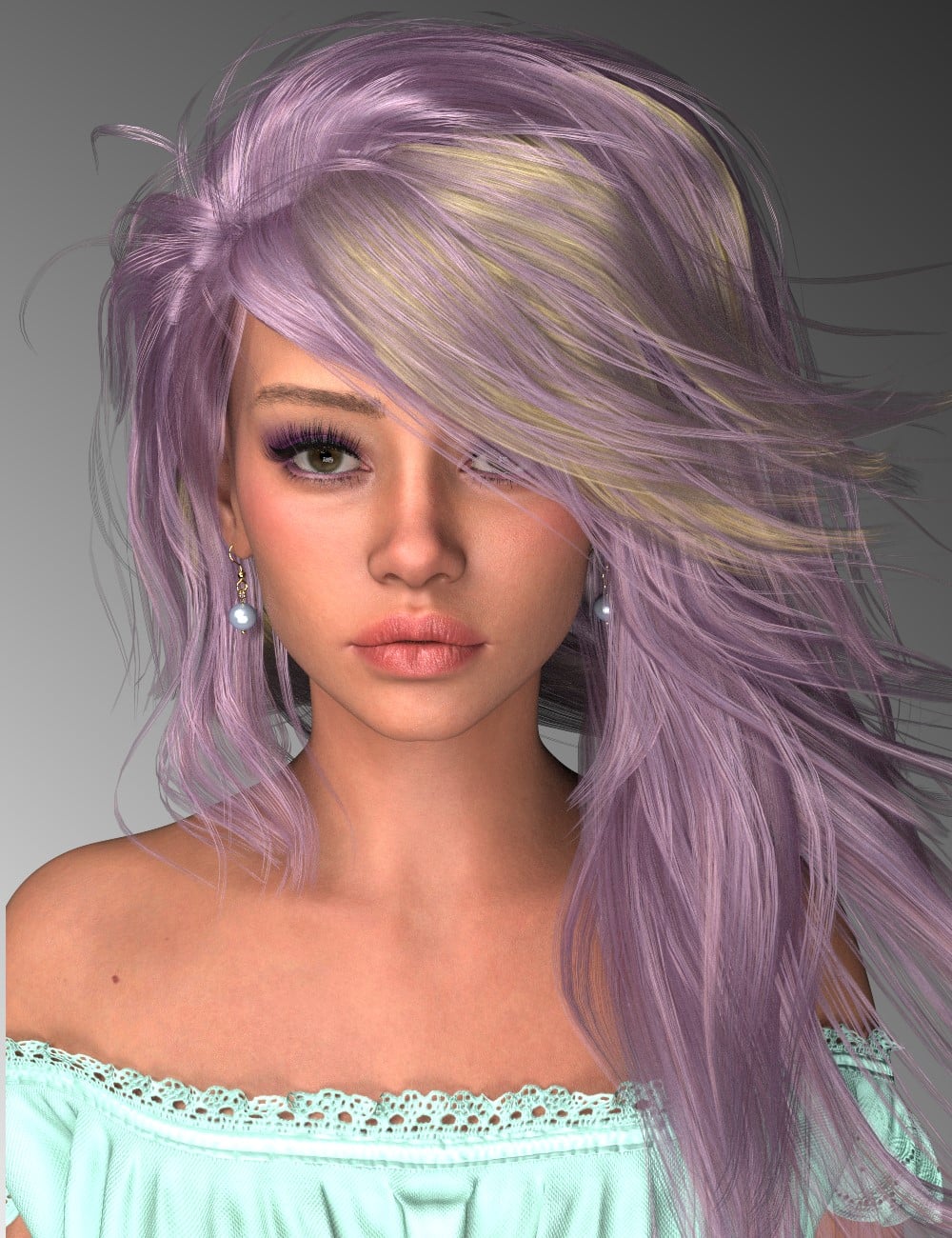 L3D Colorbomb Mystical Hair Add On | Daz 3D