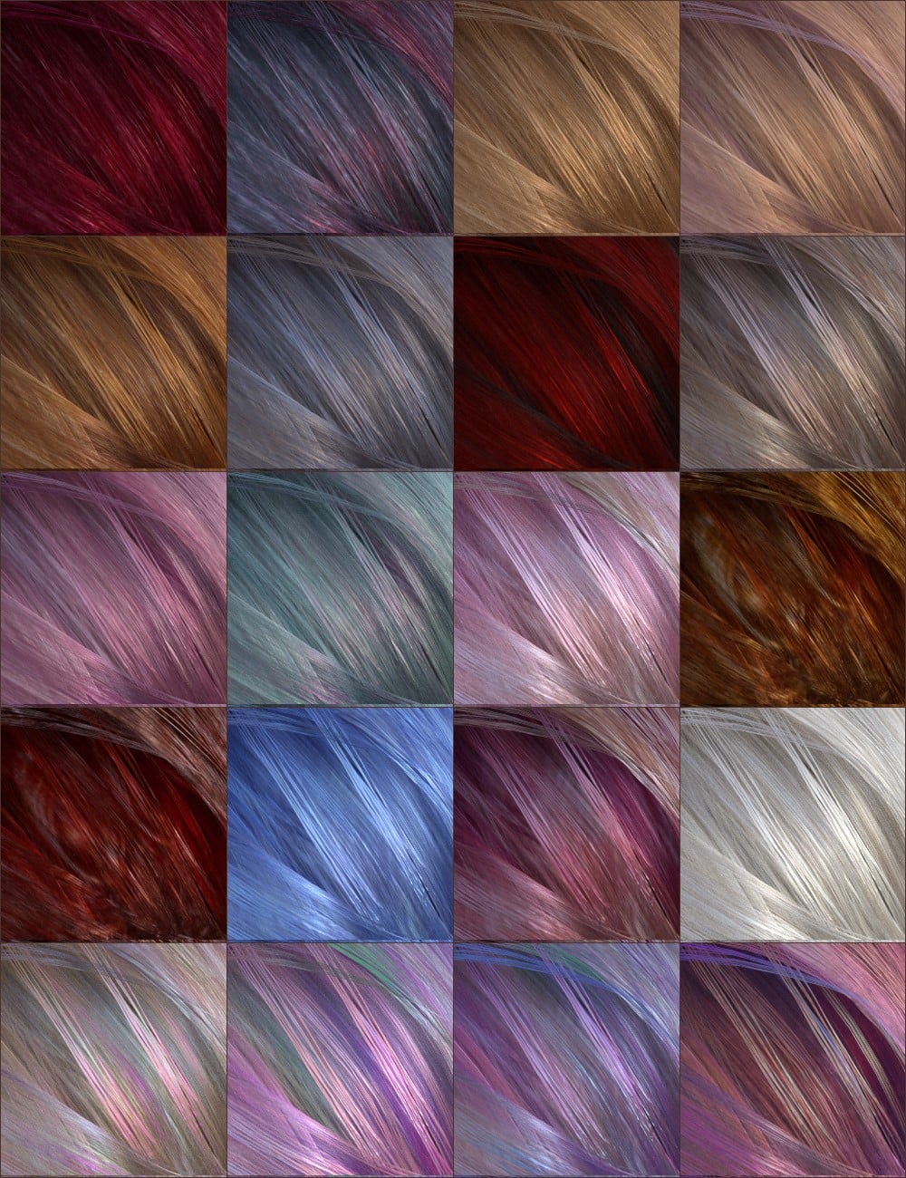 L3D Colorbomb Mystical Hair Add On | Daz 3D