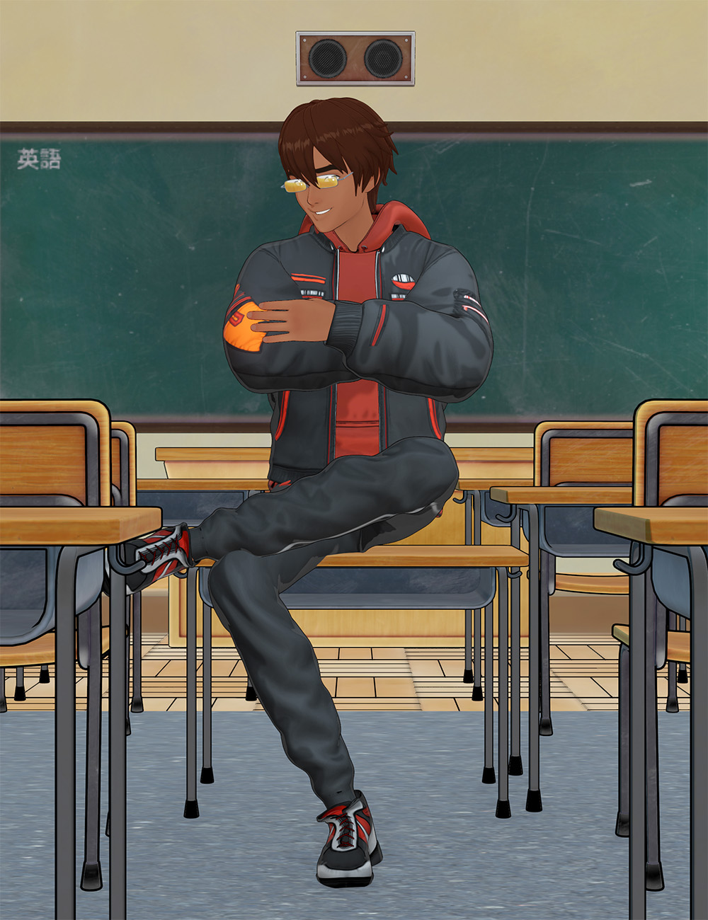 Anime School Boy Poses for Mikey 9 | Daz 3D