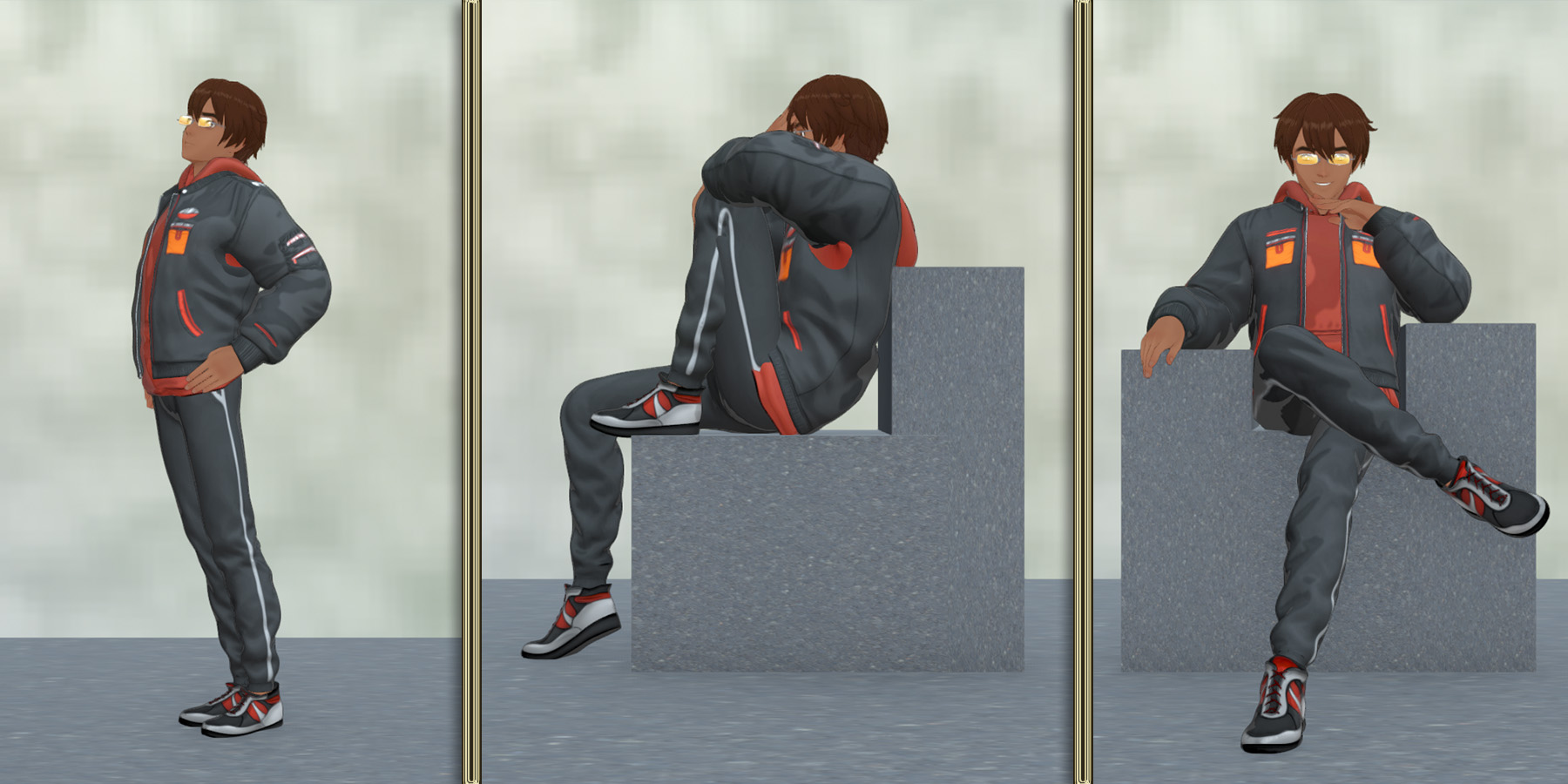 Anime School Boy Poses for Mikey 9 | Daz 3D