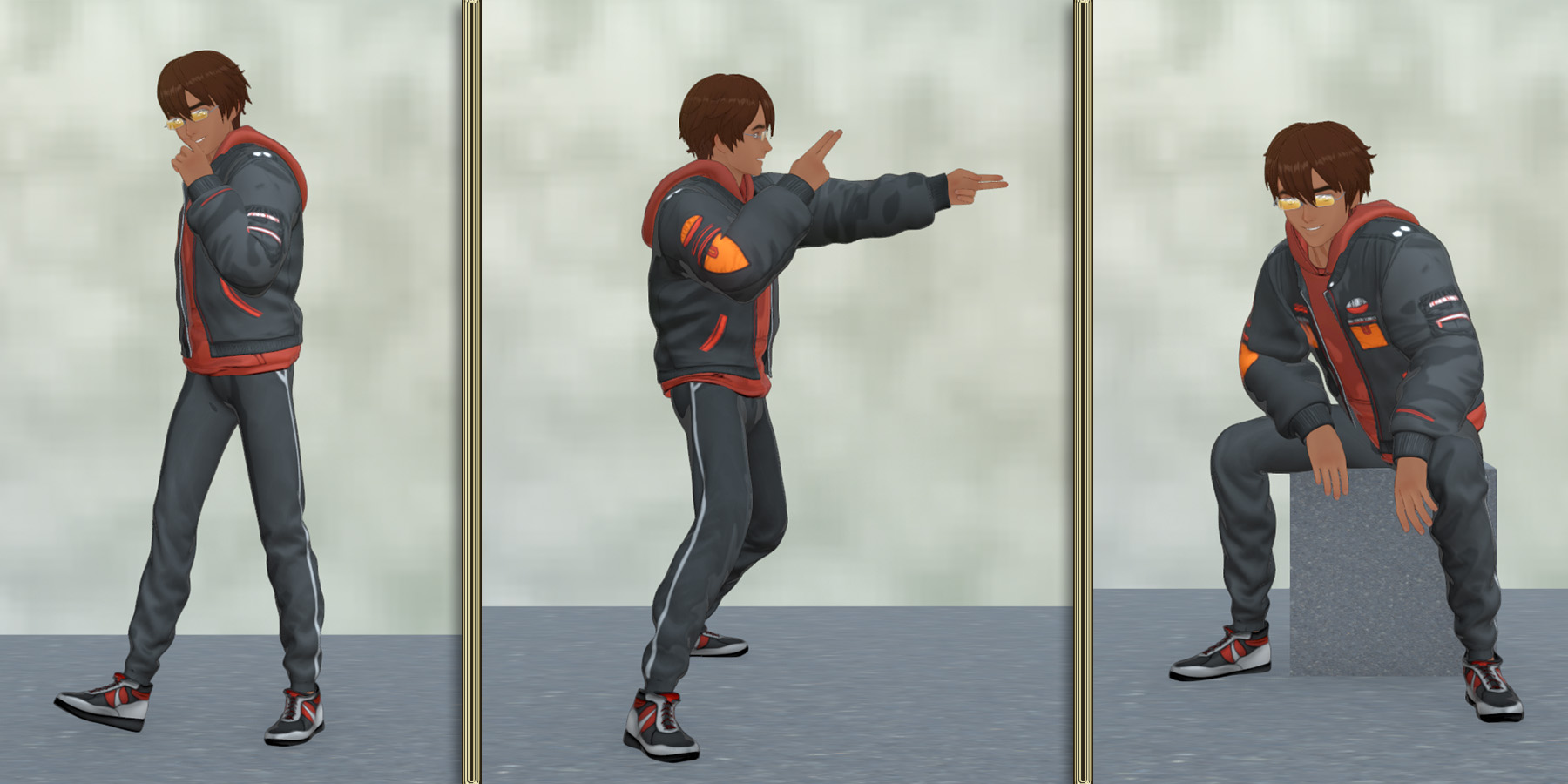 Anime School Boy Poses for Mikey 9 | Daz 3D
