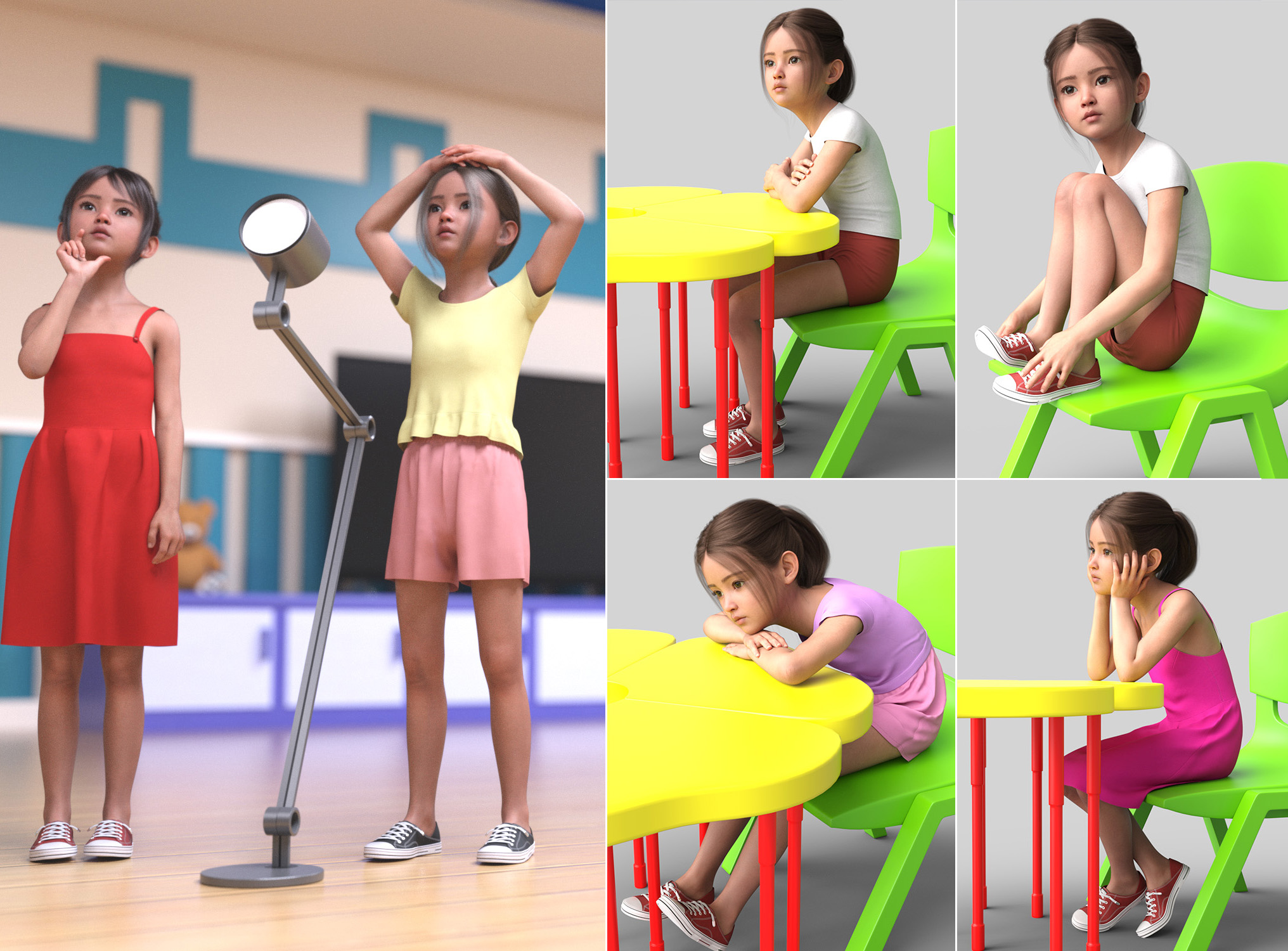 Hand Shadow Poses For Victoria 9 | Daz 3D