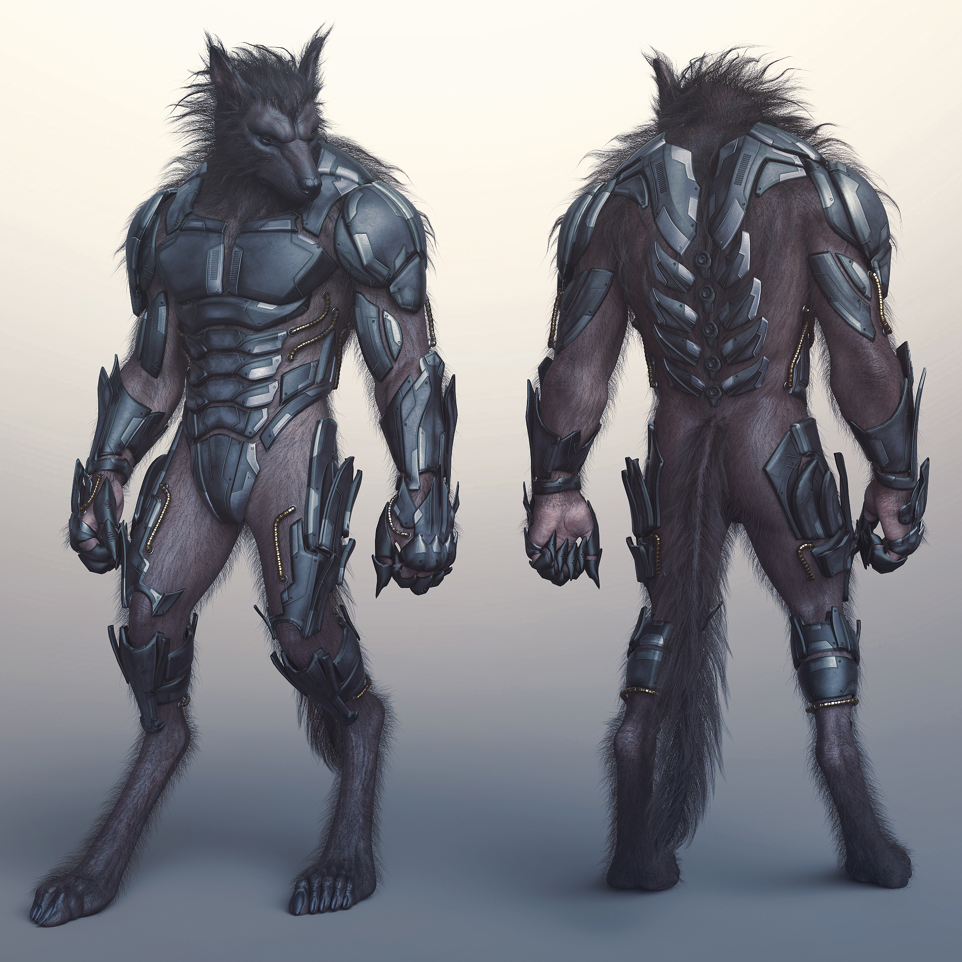 High Tech Cyborg for Genesis 9 Texture Add-On | Daz 3D