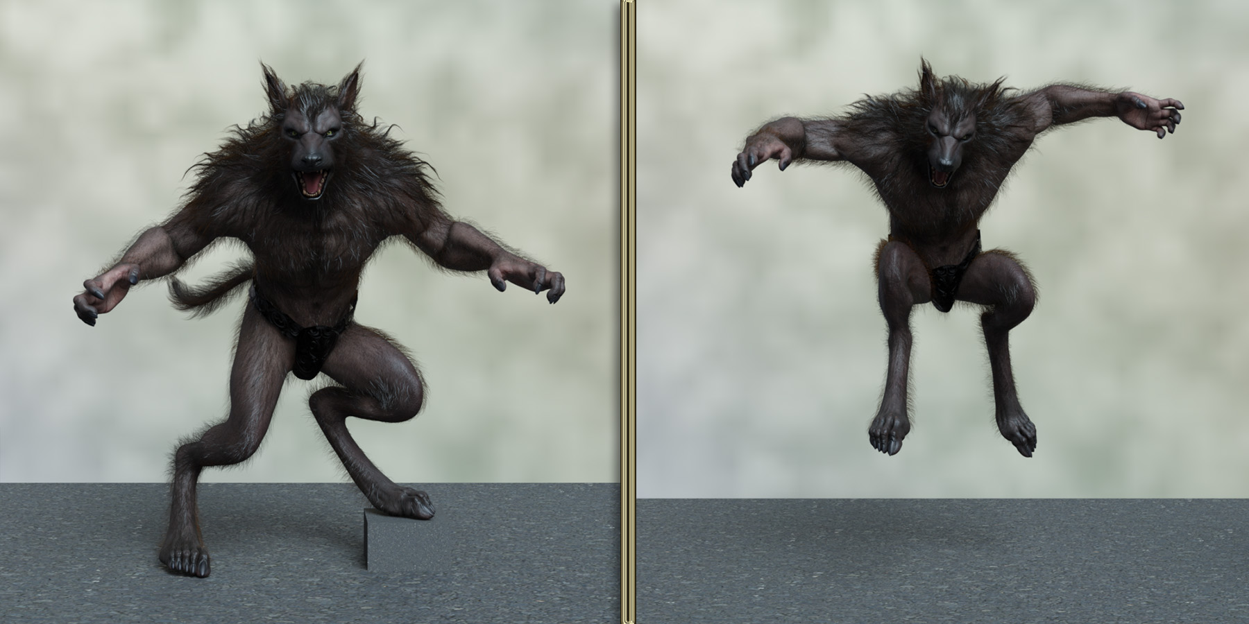 Mr Wolfman Poses for Lycan 9 | Daz 3D