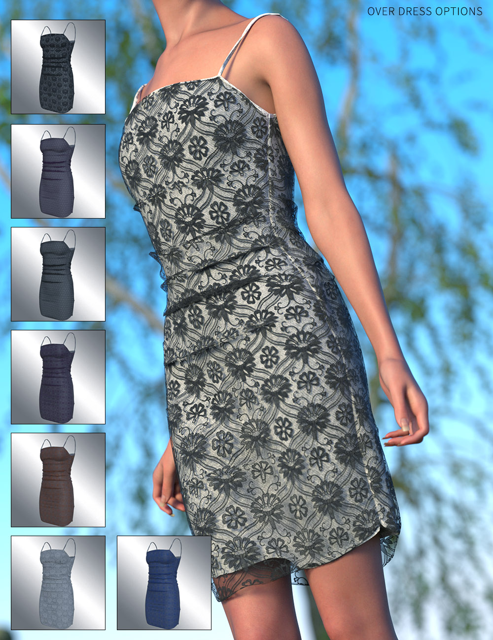 Texture Addon for dForce Ruchelle Outfit for Genesis 9 | Daz 3D