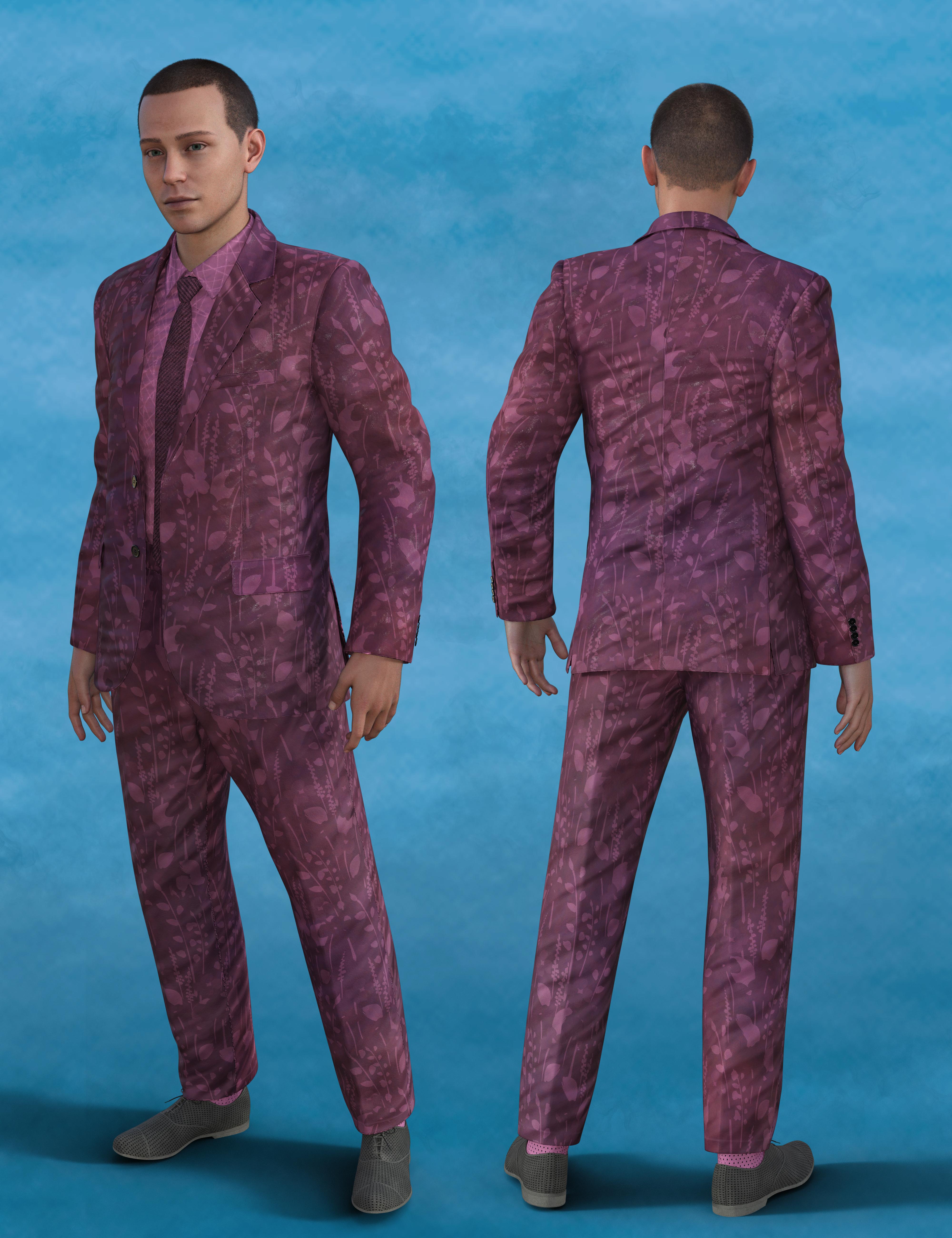 T-Pack HnC24 Basic Suit Outfits Texture Add-on | Daz 3D