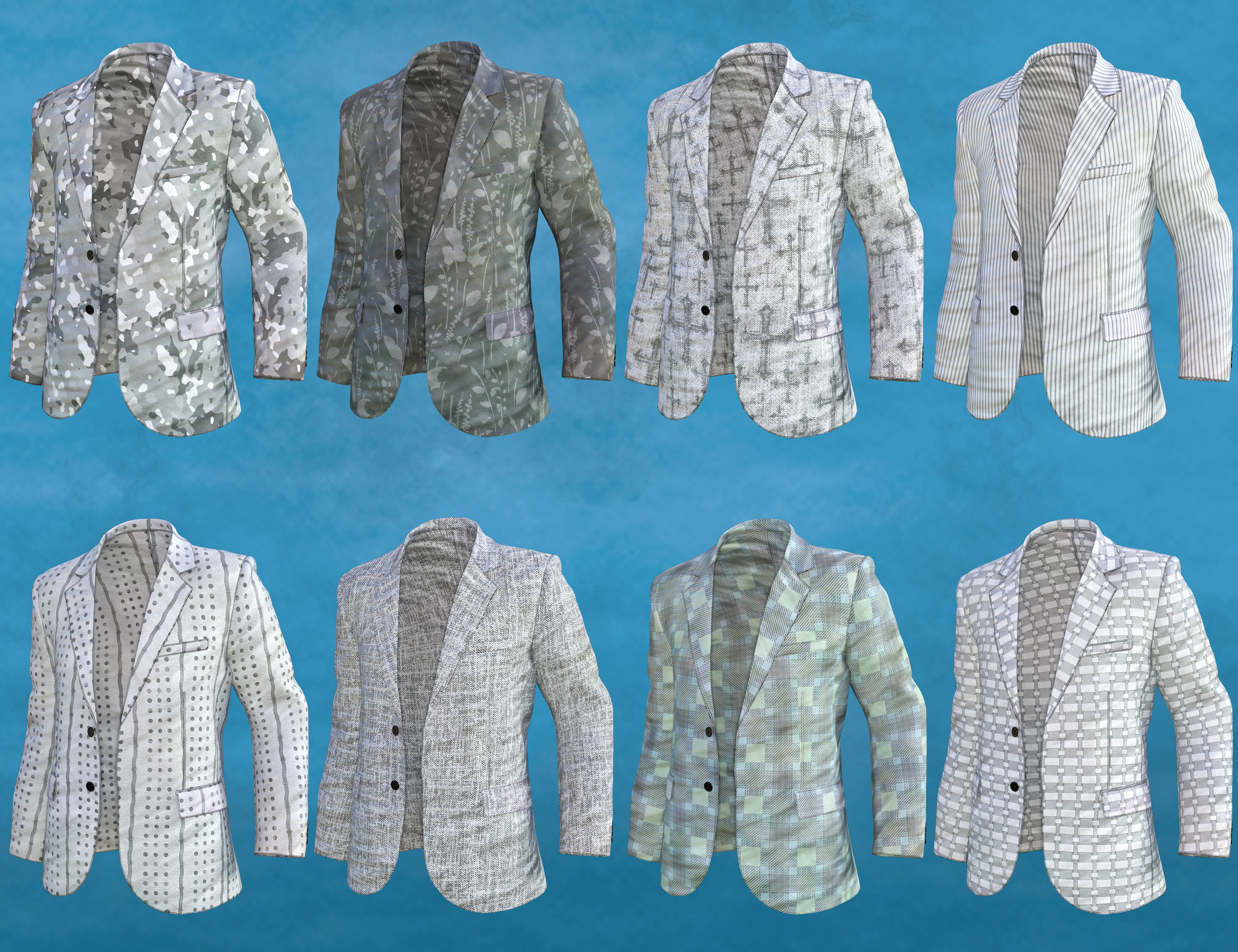 T-Pack HnC24 Basic Suit Outfits Texture Add-on | Daz 3D