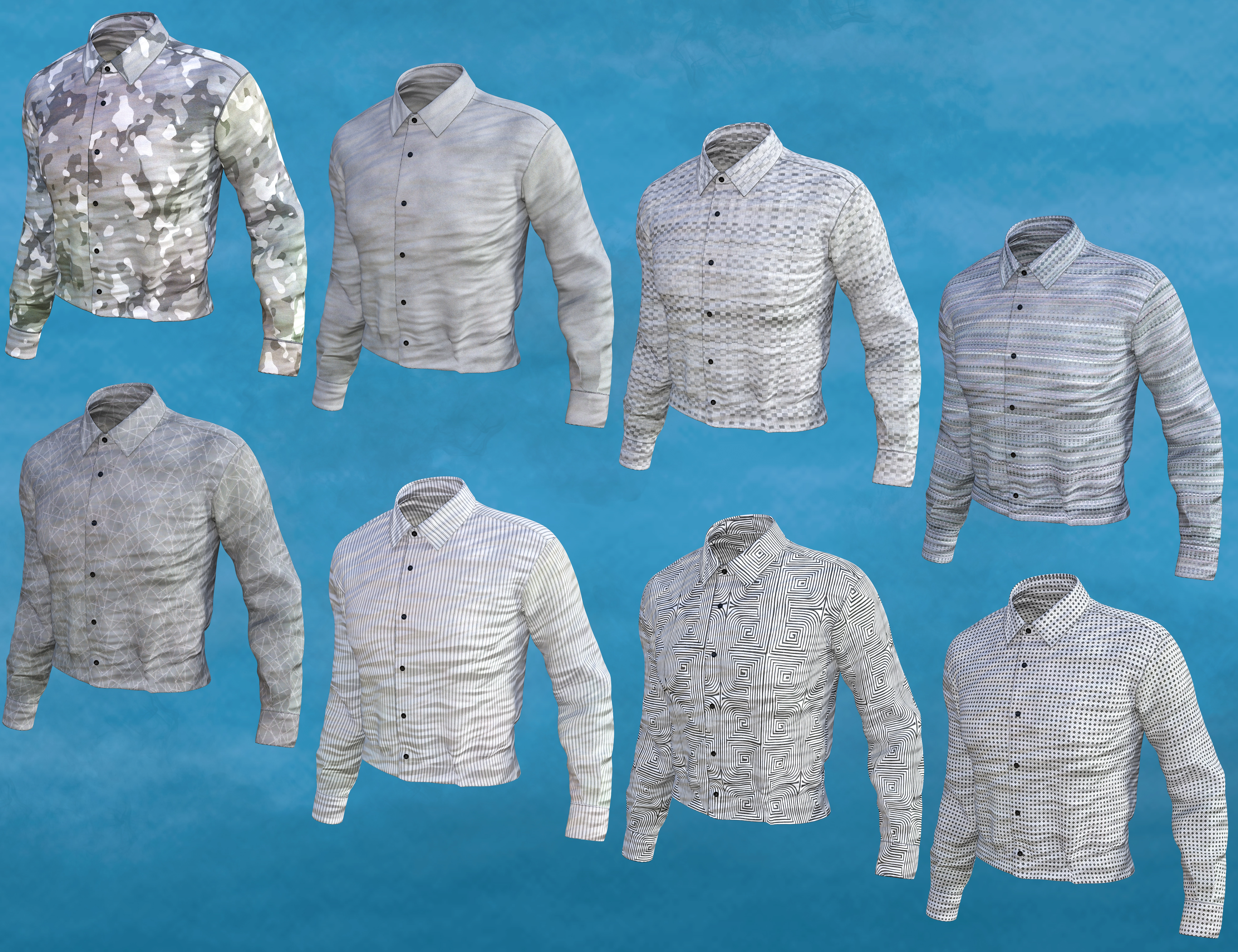 T-Pack HnC24 Basic Suit Outfits Texture Add-on | Daz 3D