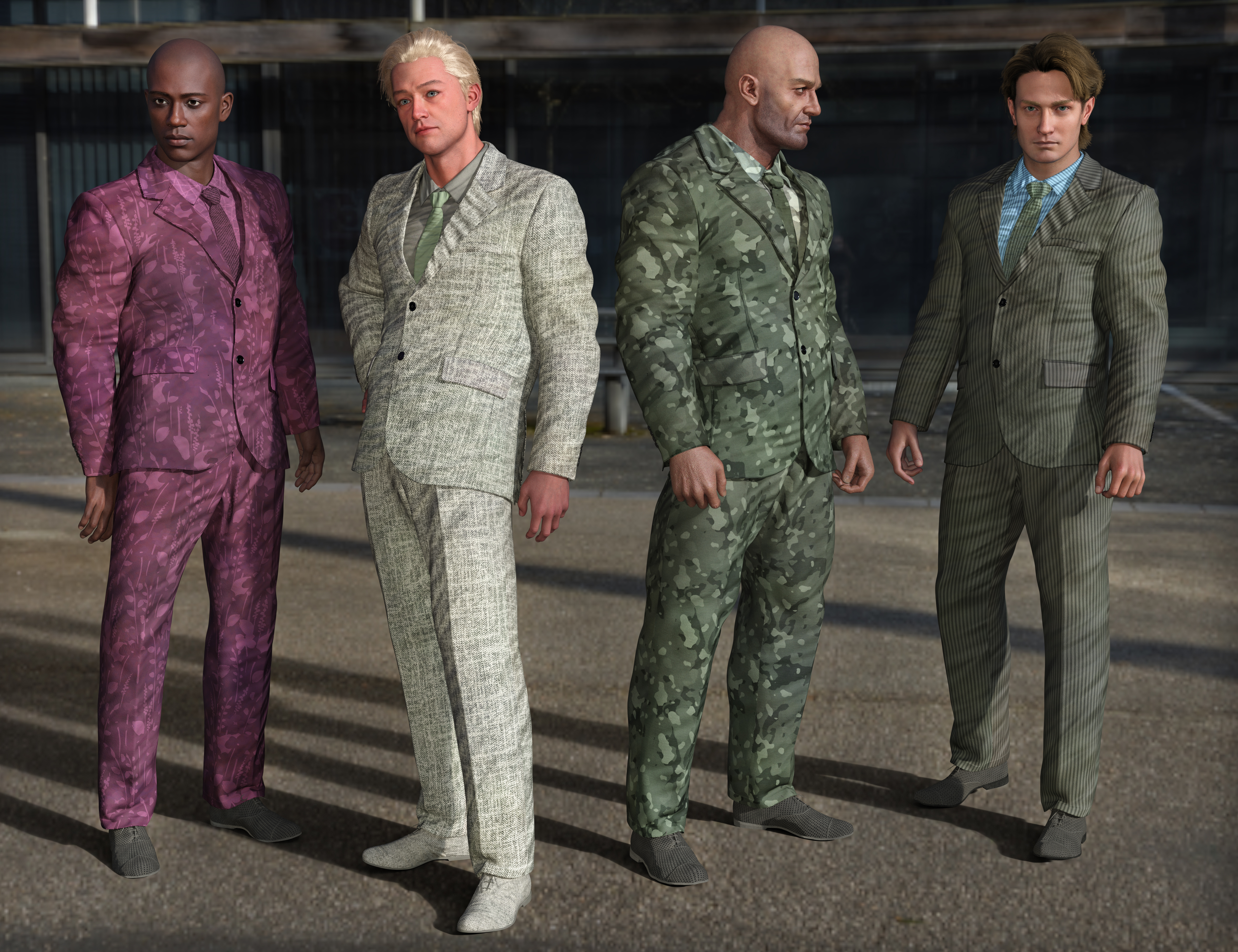 T-Pack HnC24 Basic Suit Outfits Texture Add-on | Daz 3D