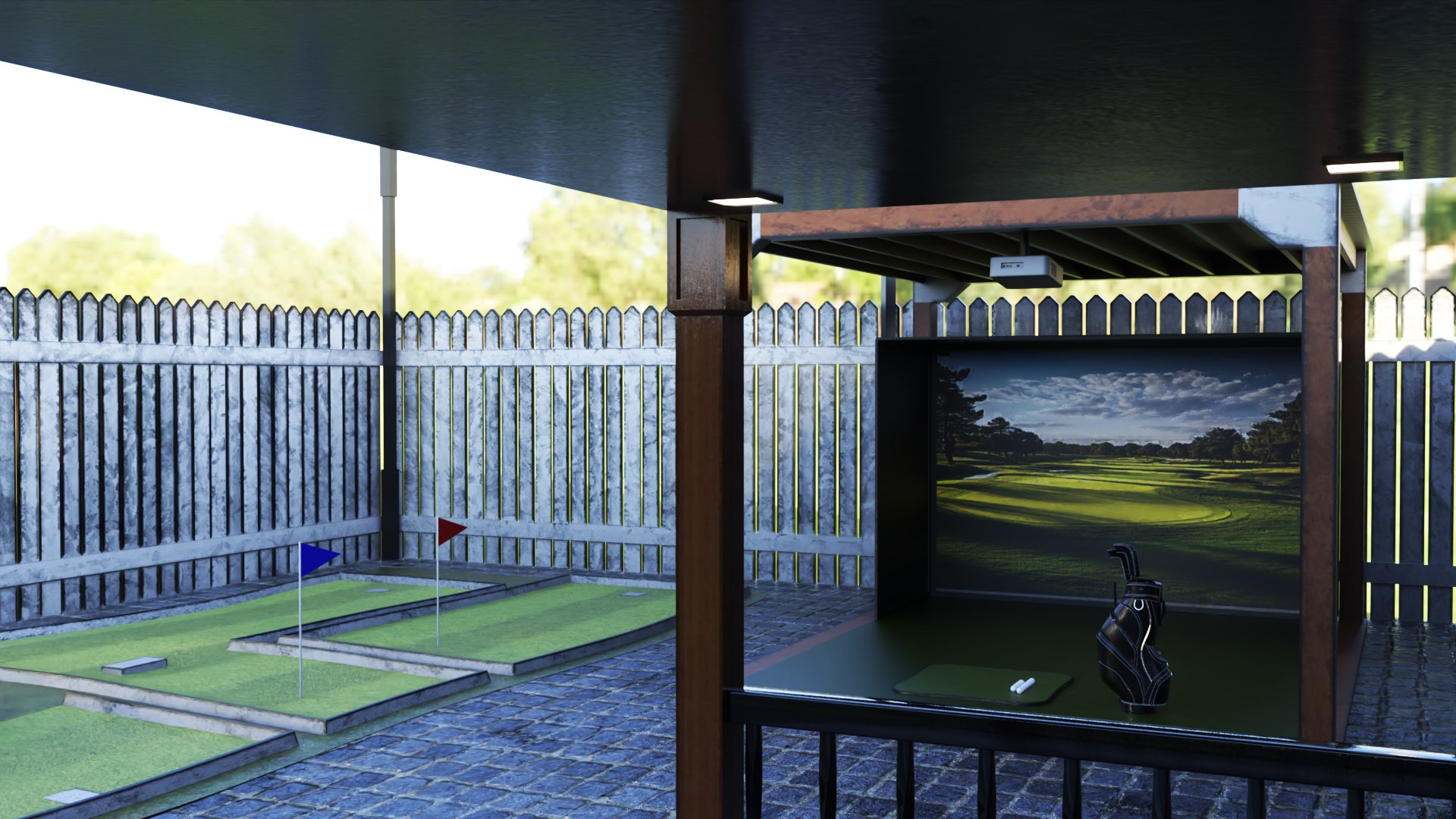 Backyard Golf | Daz 3D