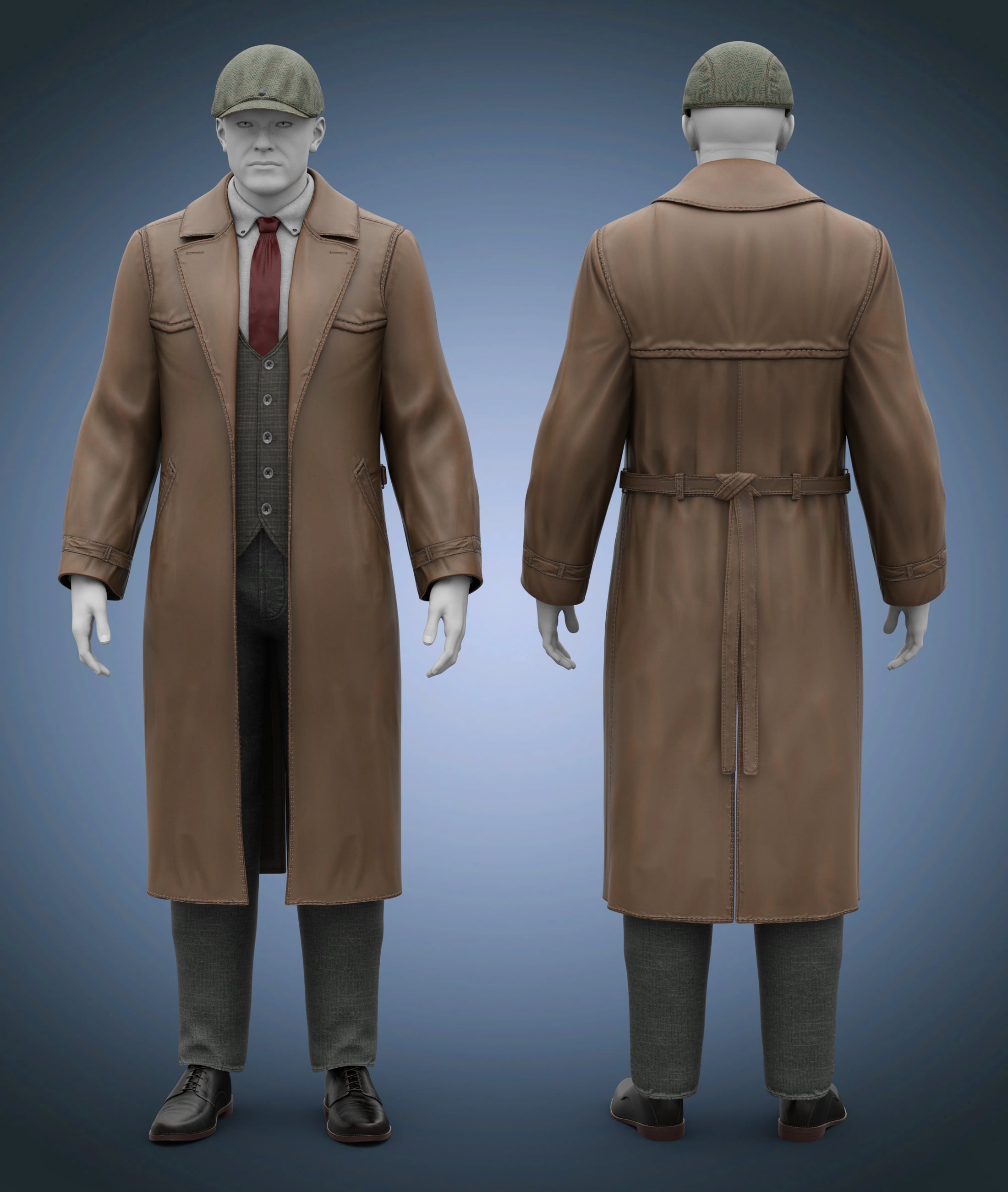 dForce Detective Outfit for Genesis 9 | Daz 3D