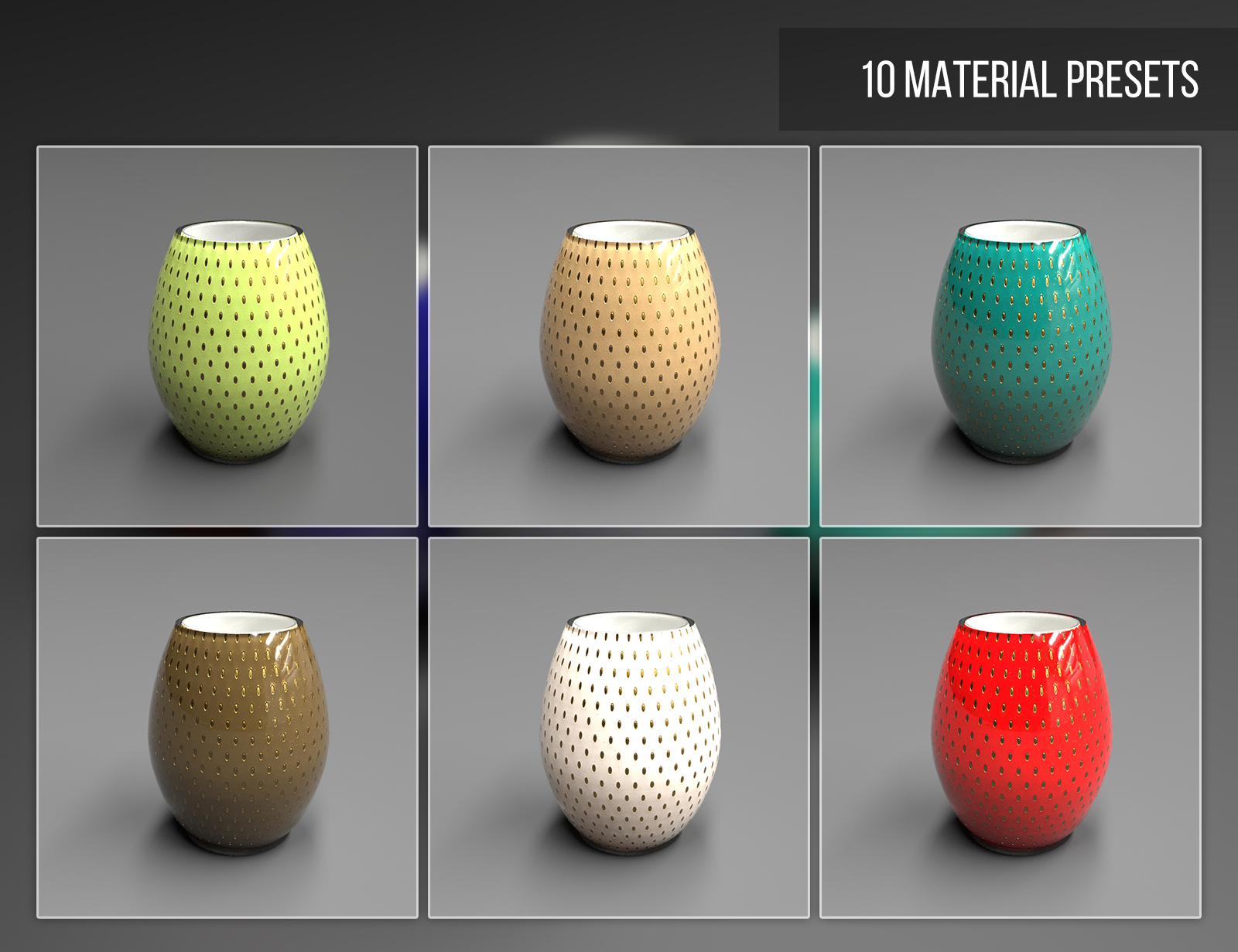 Venetian Glass Vases Set | Daz 3D