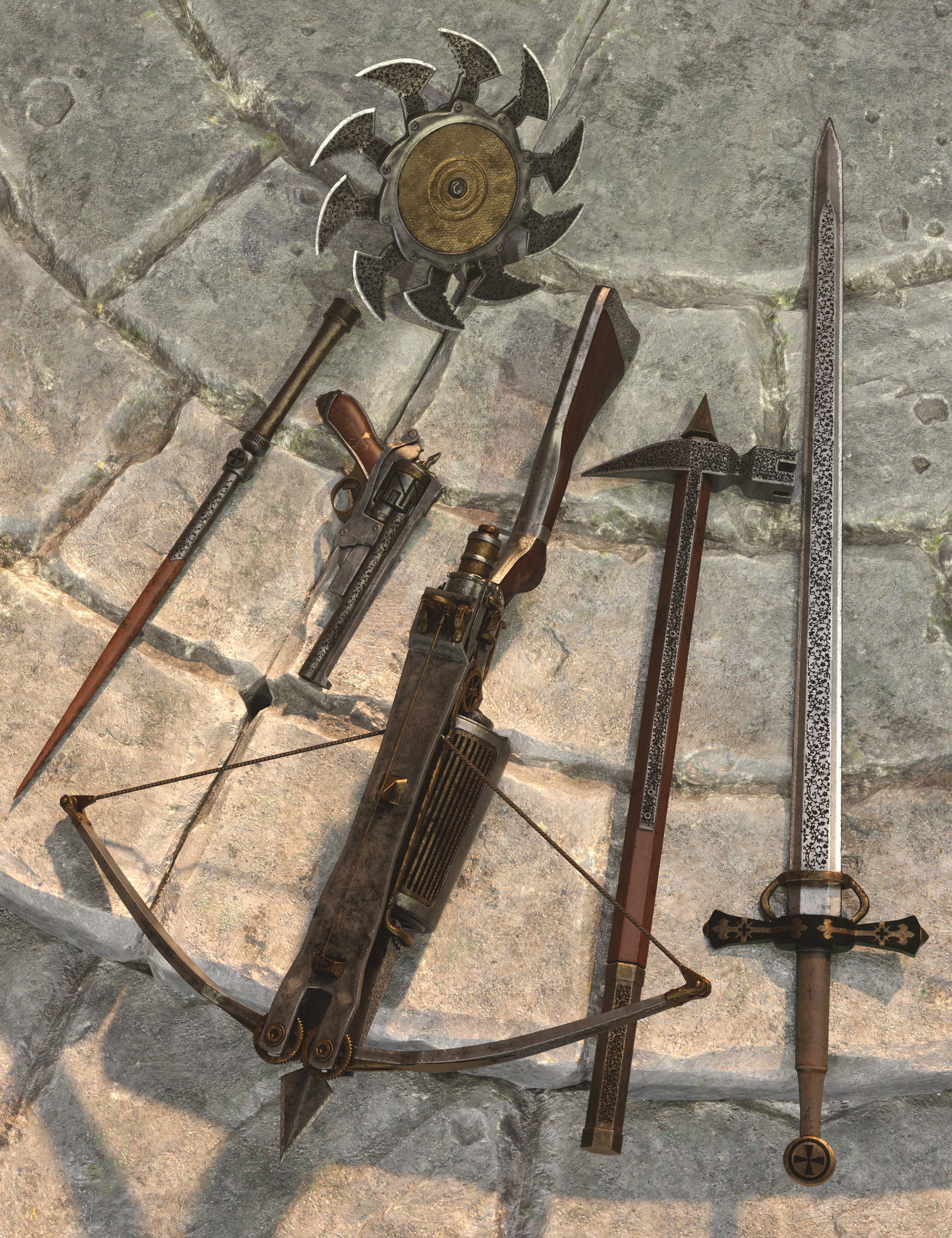 Van Helsing 9 HD Add-On Bundle | Daz 3D