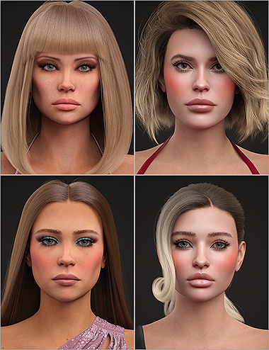 VA Head Morphs Vol1 for Genesis 9F - Merchant Resource | Daz 3D