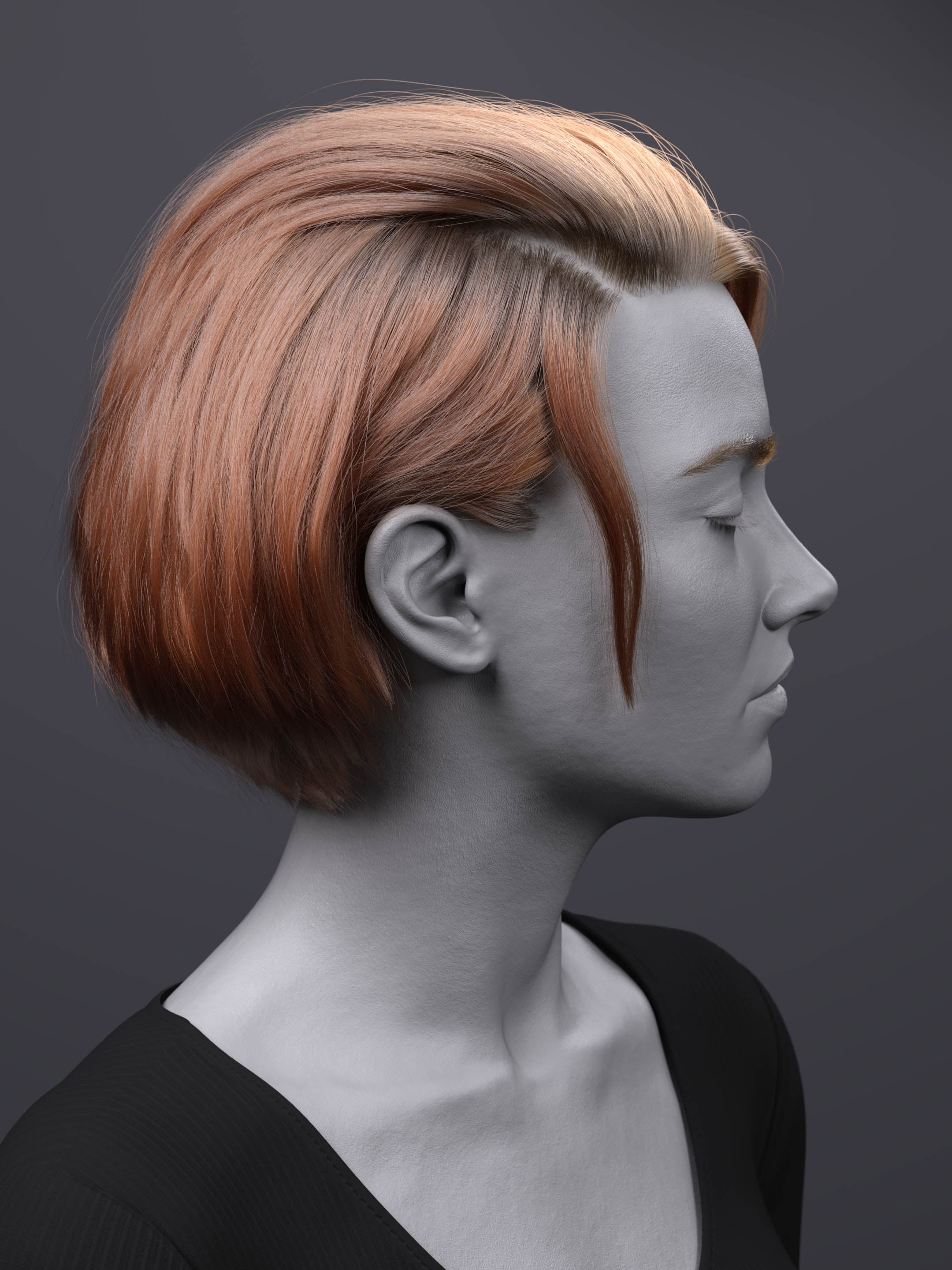 dForce FV Backcombed Bob Hair for Genesis 9 | Daz 3D