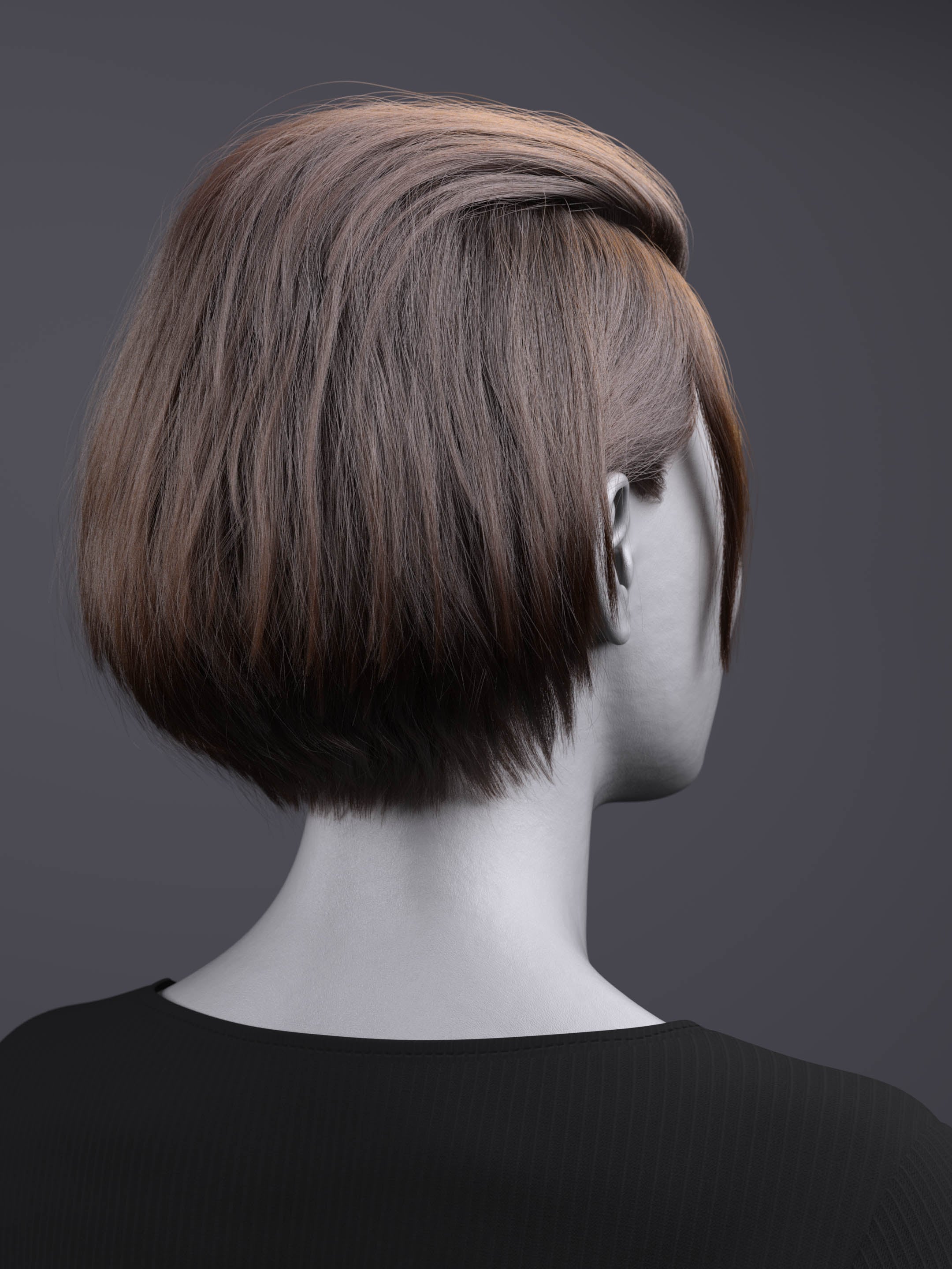 dForce FV Backcombed Bob Hair for Genesis 9 | Daz 3D