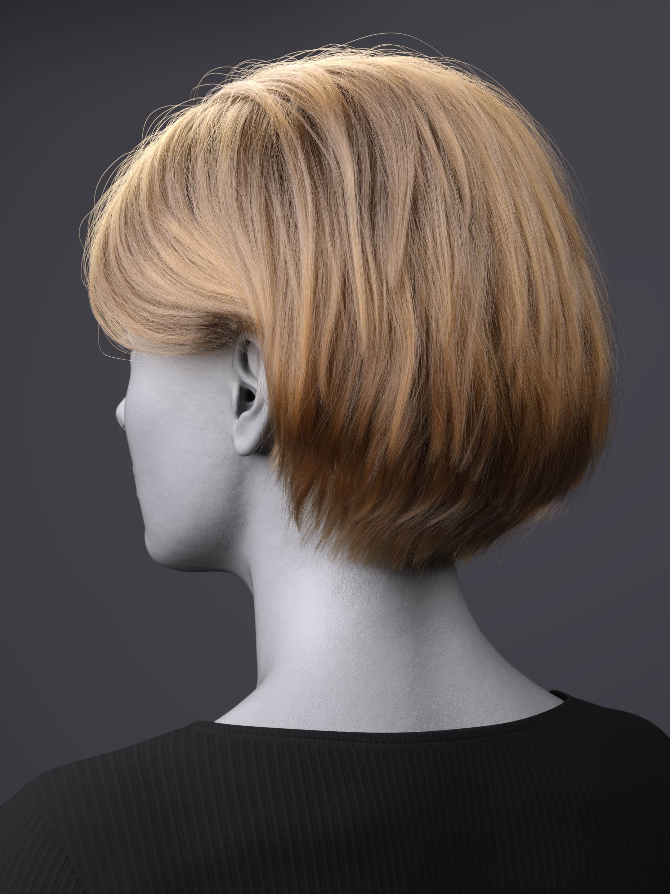 dForce FV Backcombed Bob Hair for Genesis 9 | Daz 3D