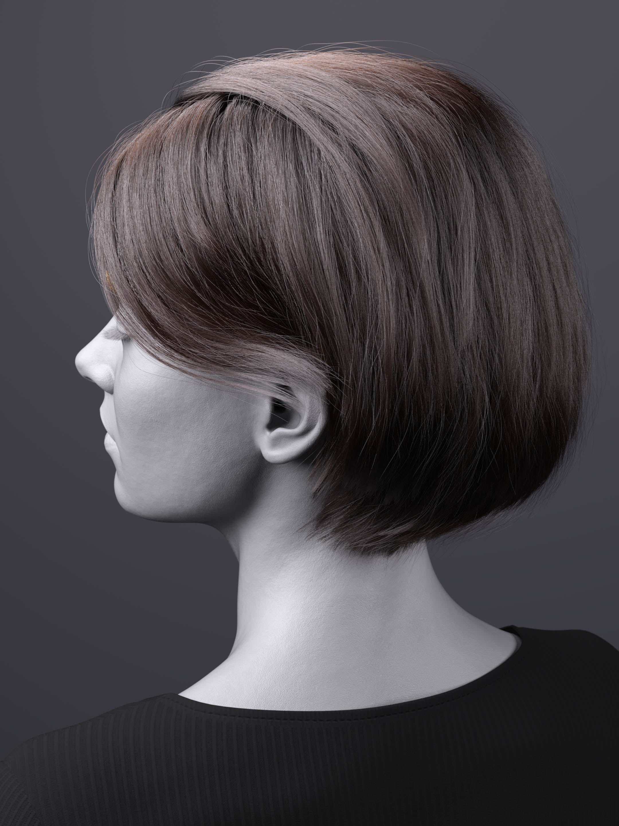 dForce FV Backcombed Bob Hair for Genesis 9 | Daz 3D