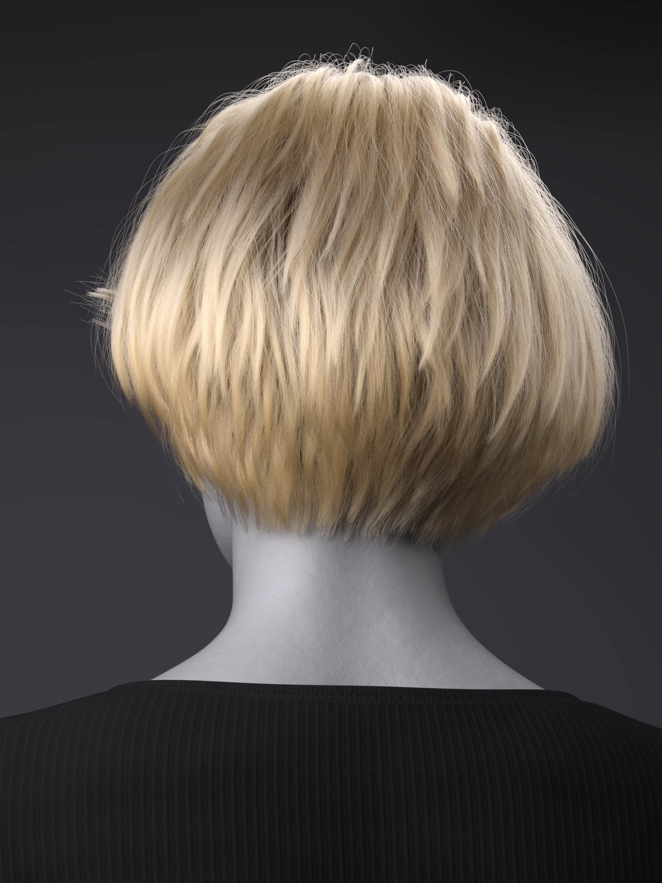 dForce FV Backcombed Bob Hair for Genesis 9 | Daz 3D
