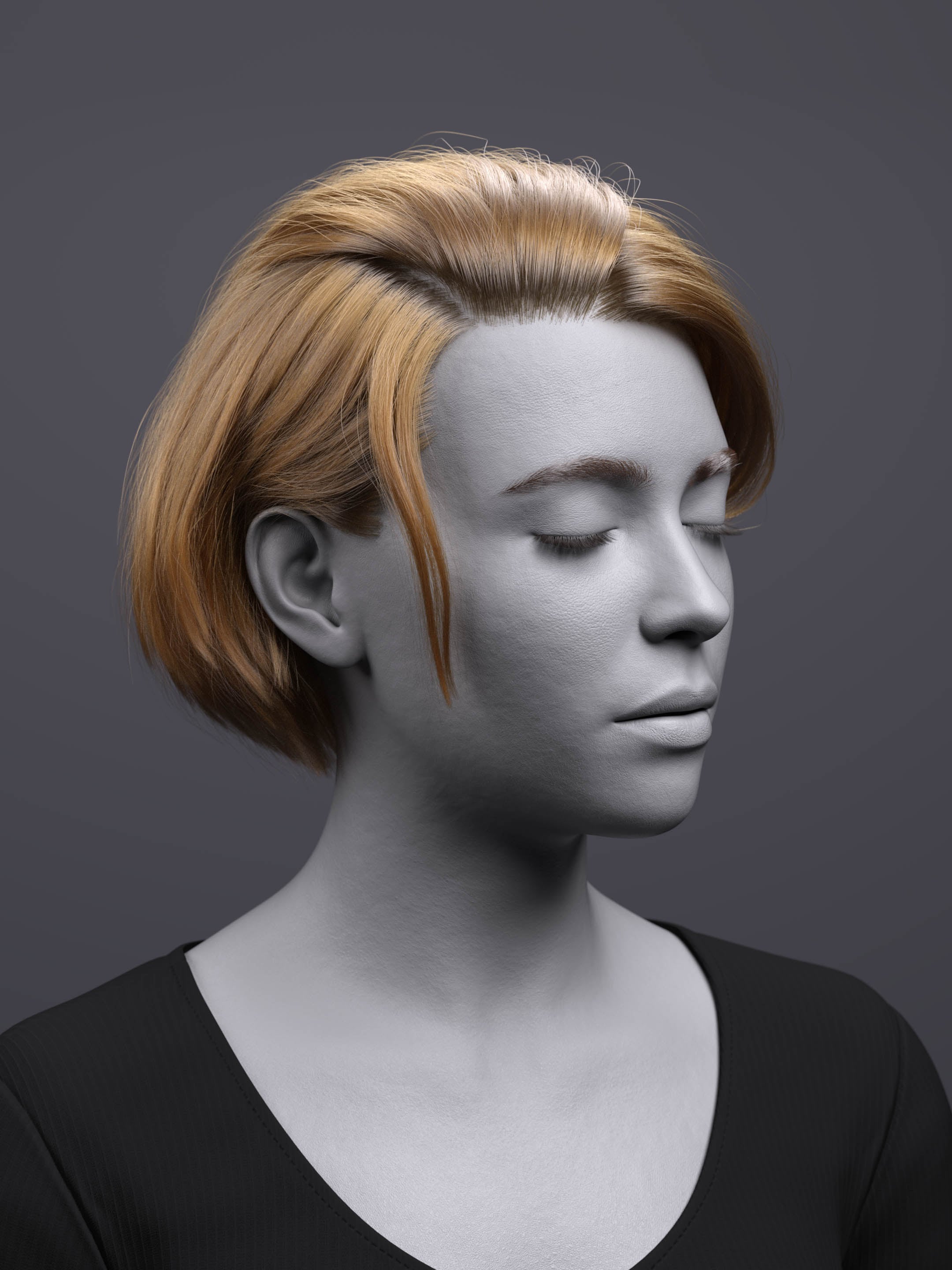 dForce FV Backcombed Bob Hair for Genesis 9 | Daz 3D