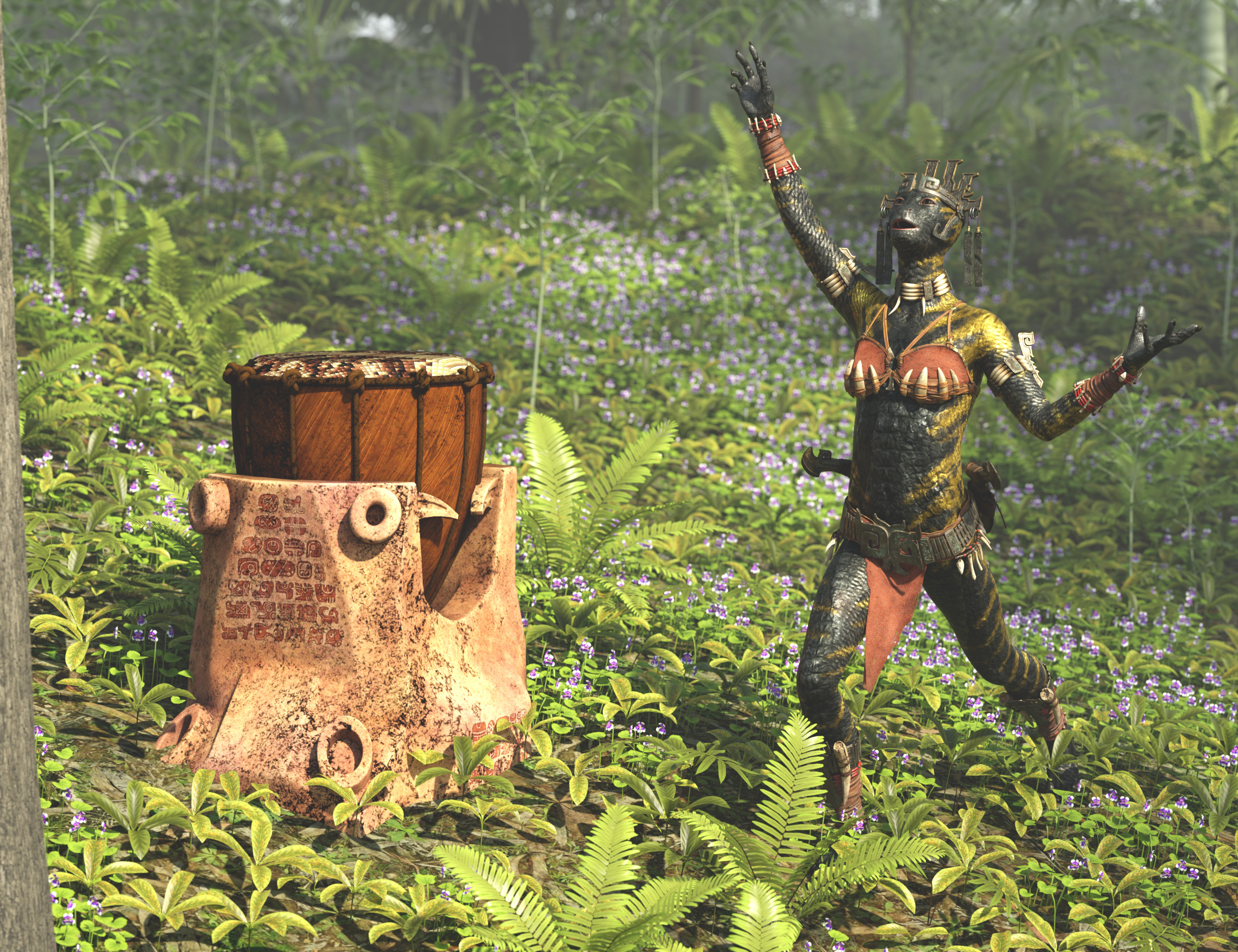 Oso Snakefolk for Genesis 9 | Daz 3D