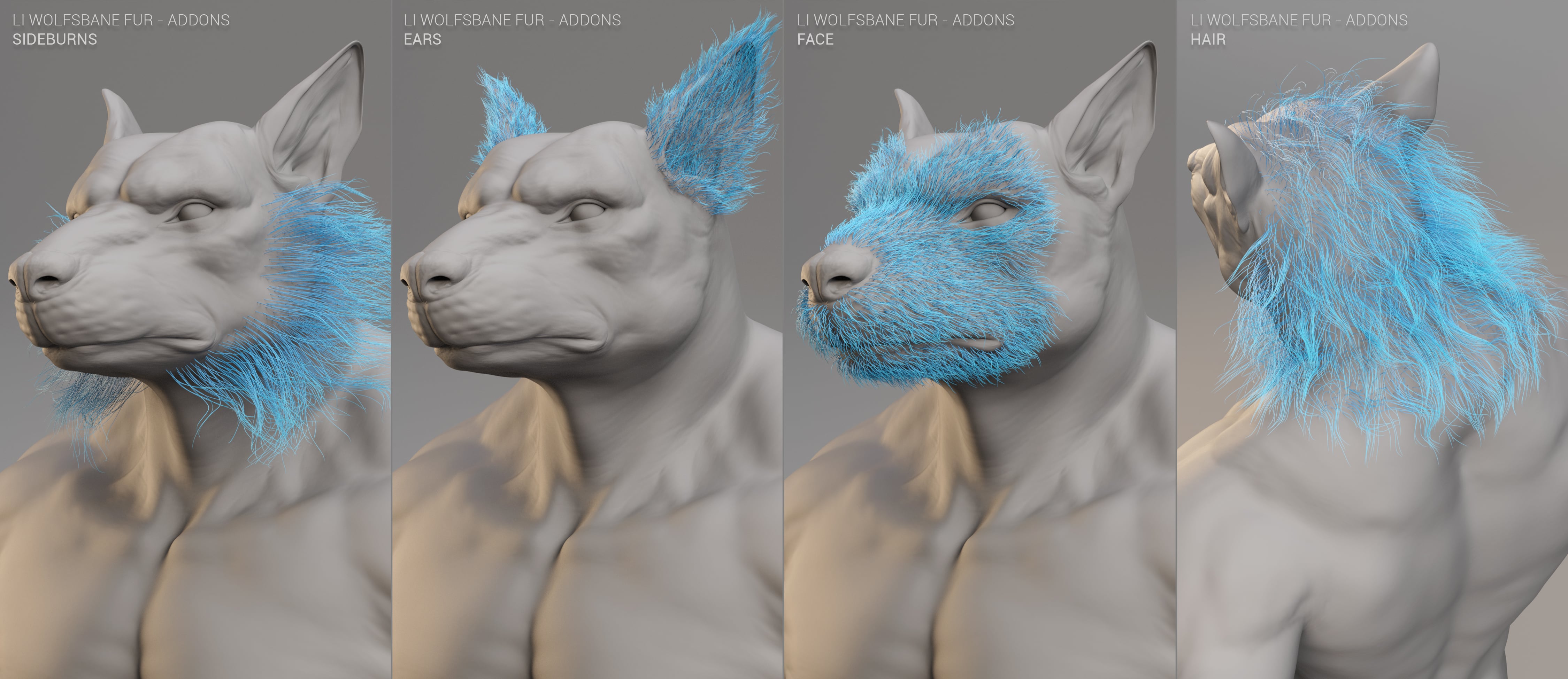 LI Wolfsbane Fur - Addons | Daz 3D