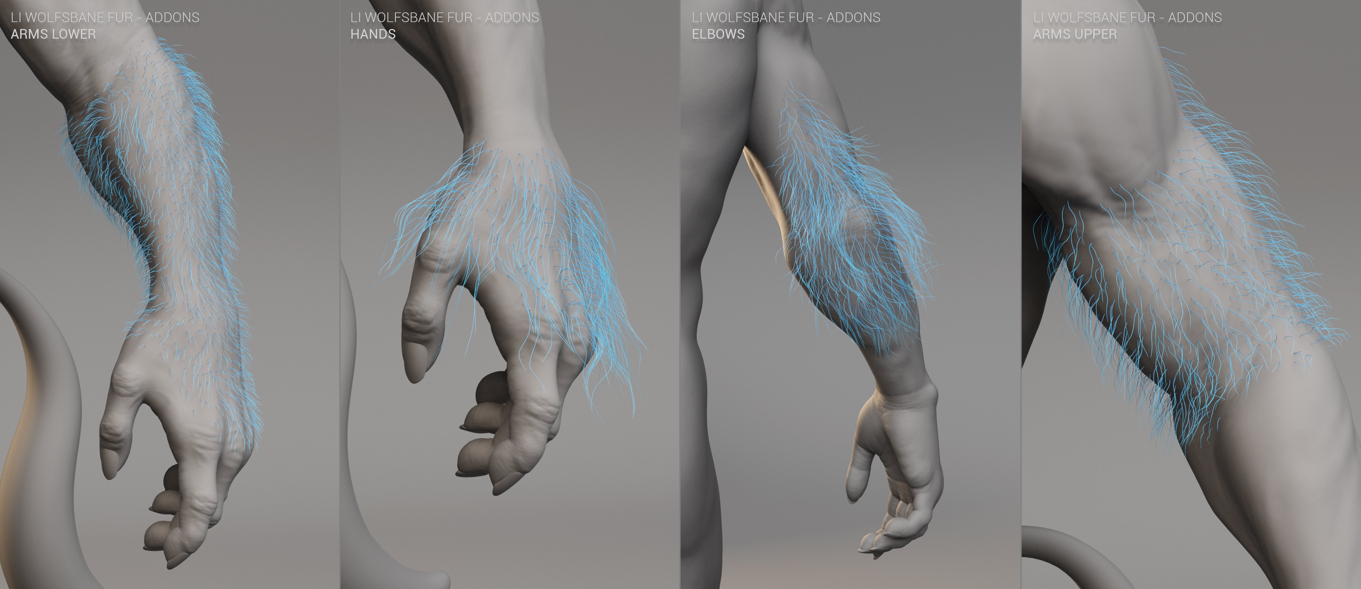 LI Wolfsbane Fur - Addons | Daz 3D