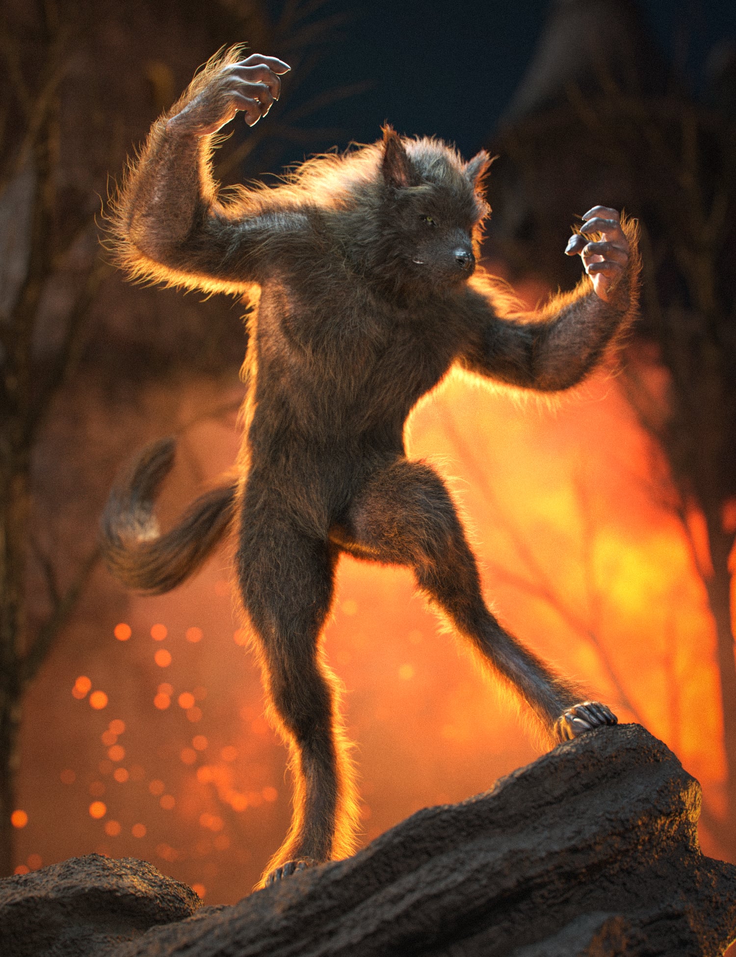 Lycan 9 HD Character Bundle | Daz 3D