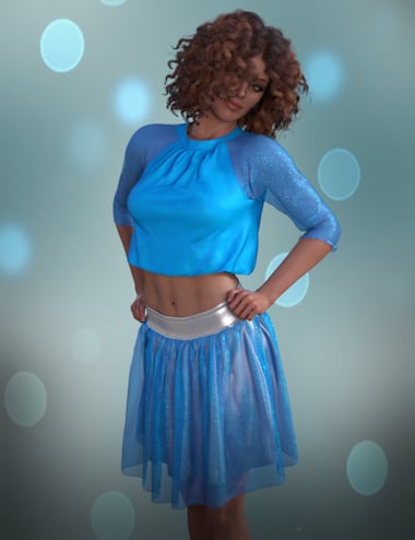 dForce Groove Outfit for Genesis 9 and 8 Female | Daz 3D