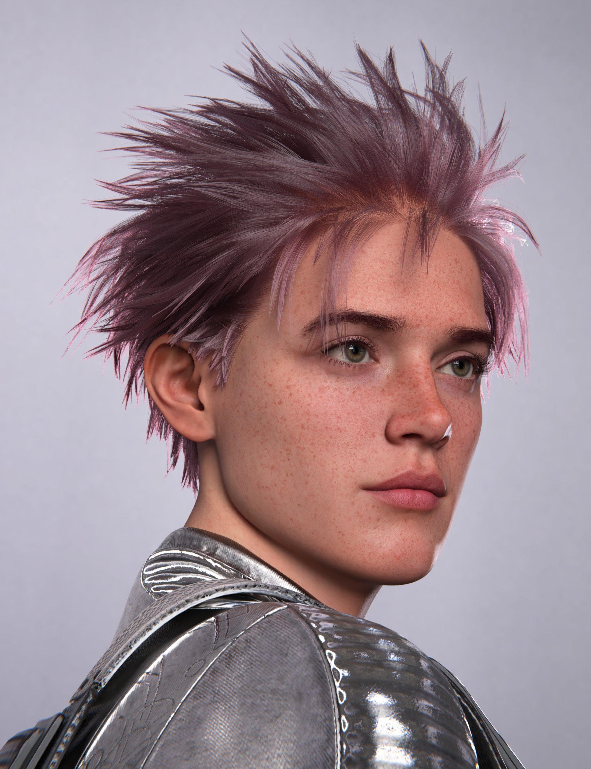 dForce AK Sharp Hair for Genesis 9, 8, and 8.1 | Daz 3D