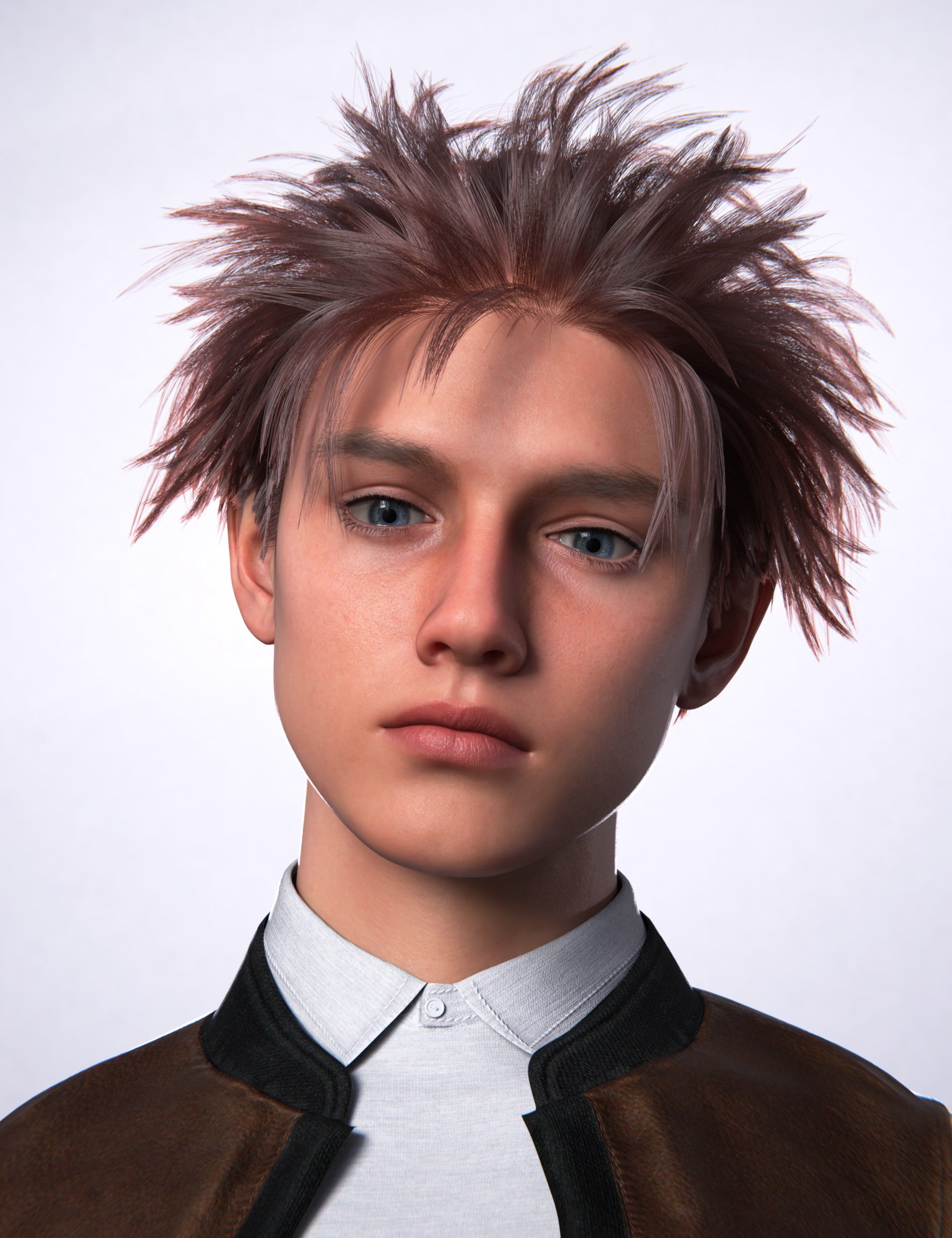 dForce AK Sharp Hair for Genesis 9, 8, and 8.1 | Daz 3D