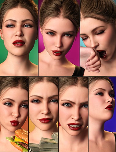 Z Sinful Mix and Match Expressions for Genesis 9 | Daz 3D
