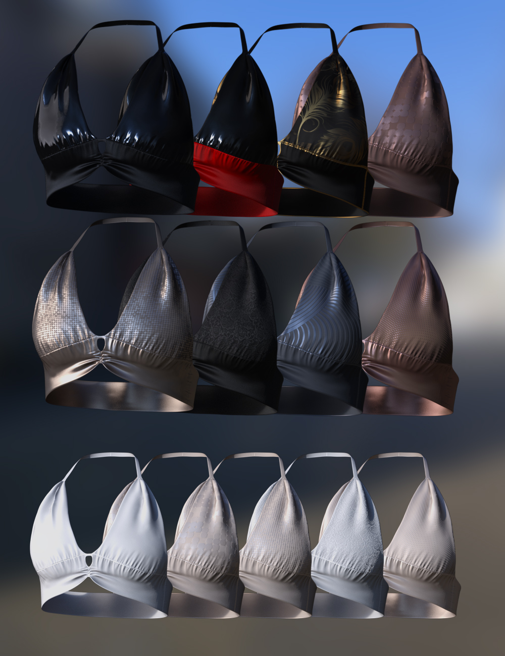 dForce Dazzle Halter Genesis 9 | Daz 3D