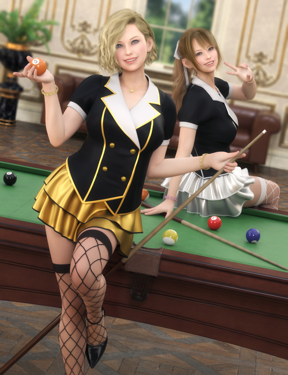 SVM's dForce Pure Lily Outfit for Genesis 8 and 8.1 Females | Daz 3D