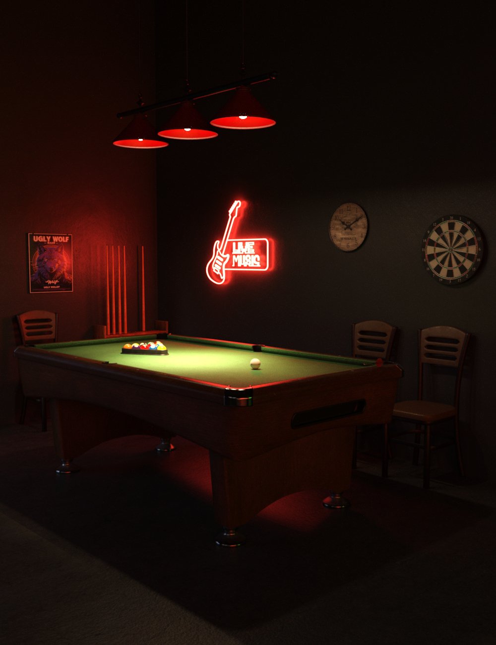 FG Ugly Wolf Bar Bundle | Daz 3D