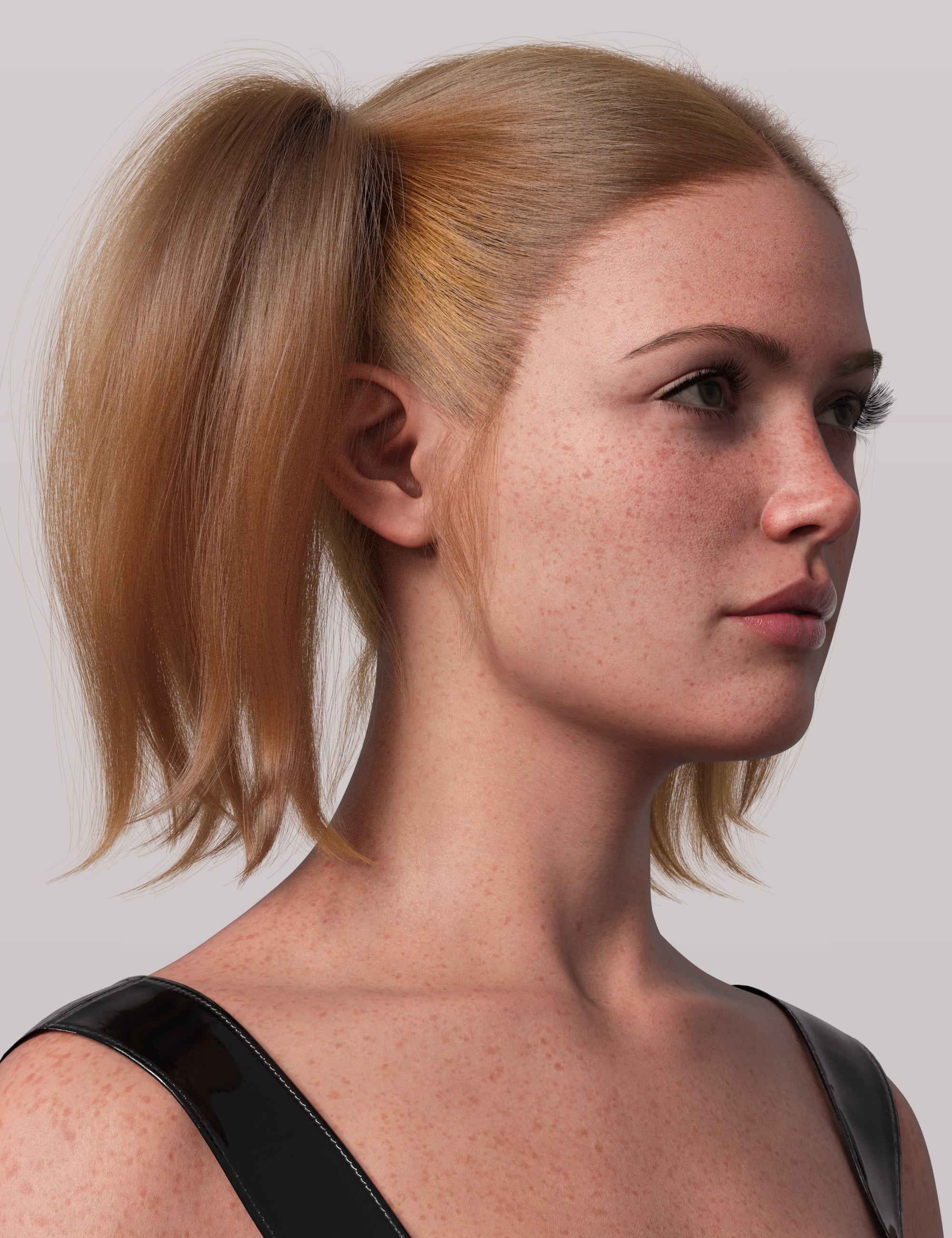 dForce Strand-Based Voluminous Pigtails Hair for Genesis 9 | Daz 3D
